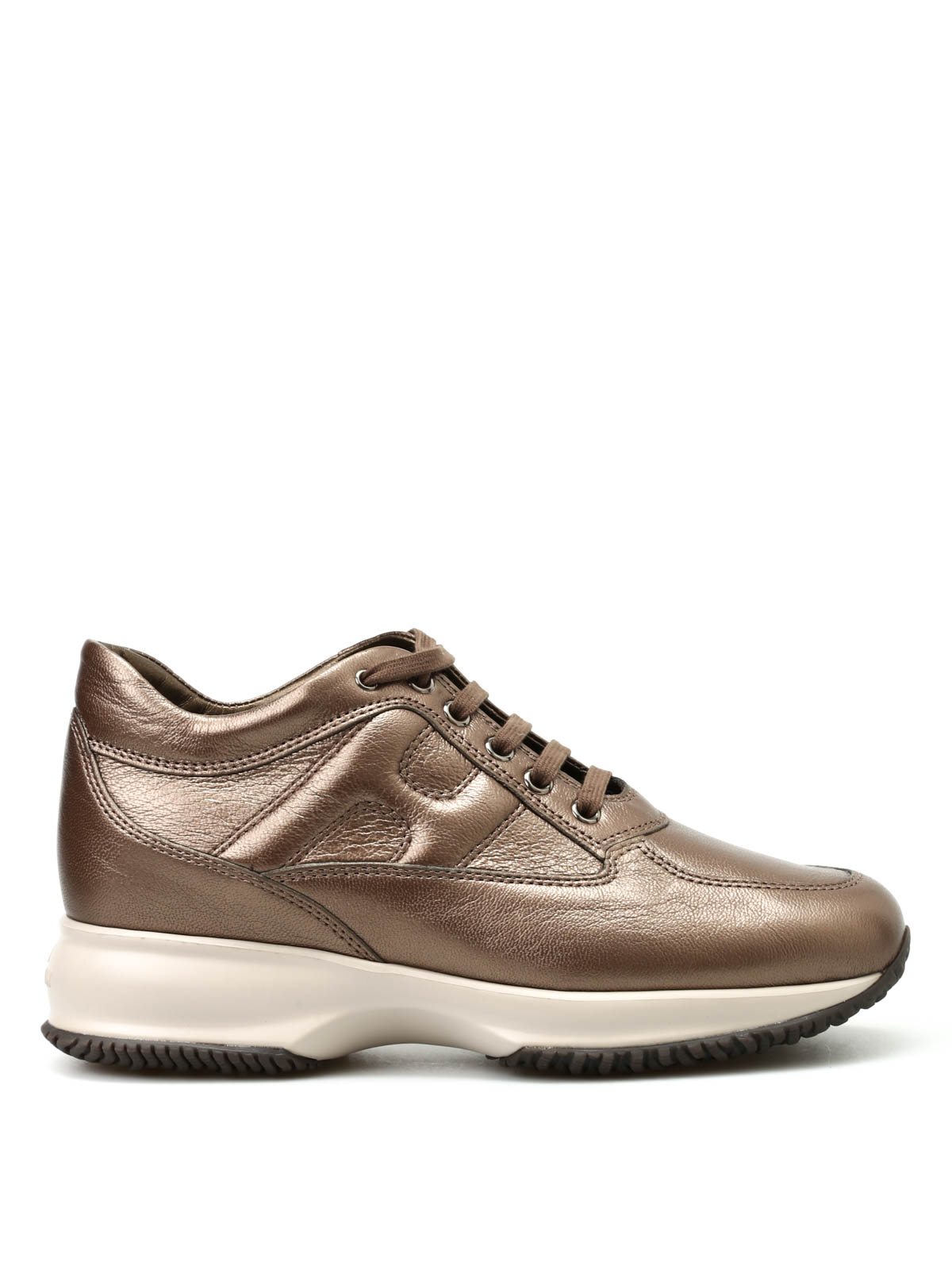 Hogan Interactive metallic leather shoes | HXW00N000106RRC407