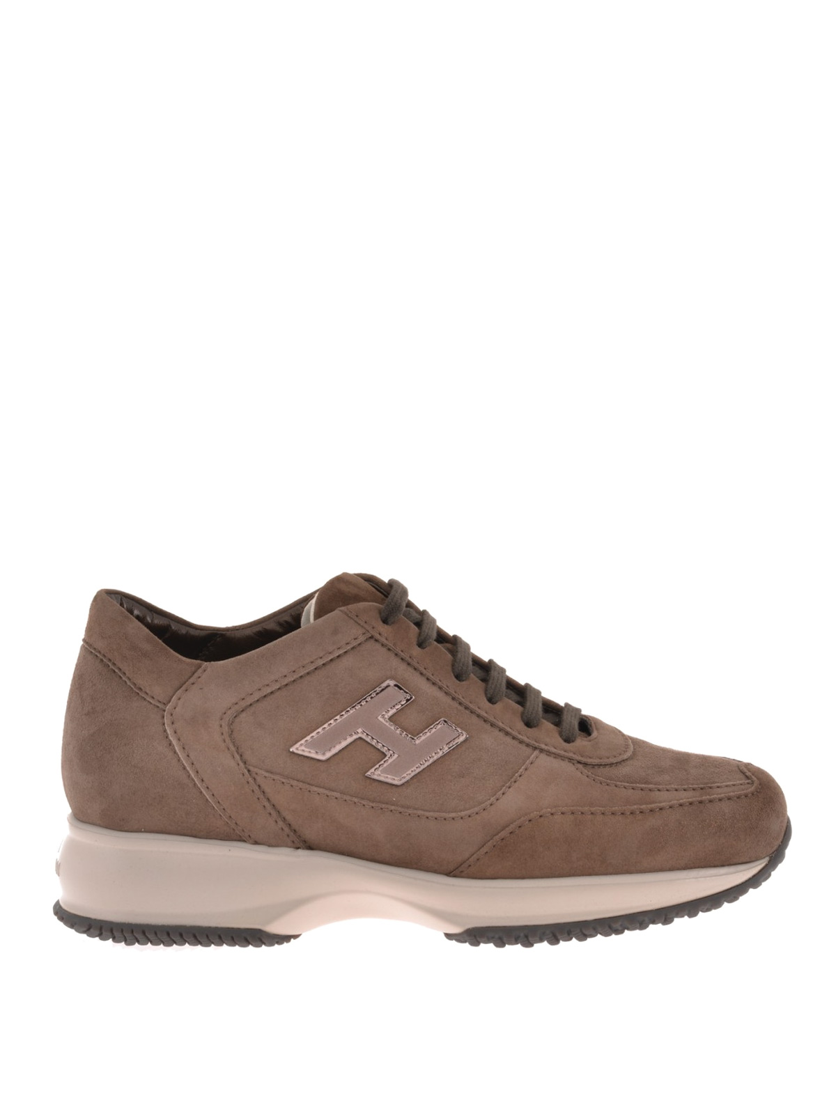 Hogan INTERACTIVE SUEDE TRAINERS - Brown | HXW00N025828E9S814