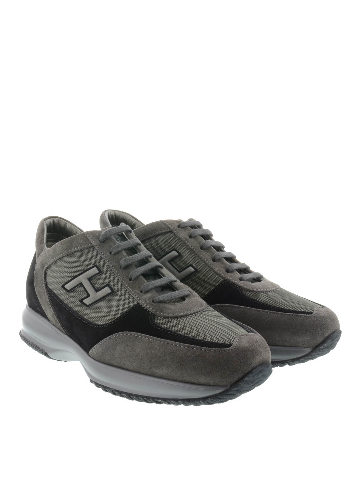 Hogan New interactive sneakers - Dark Beige | HXM00N0Q1019DS618M