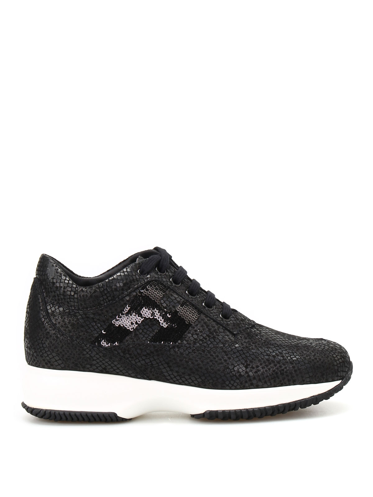 Trainers Hogan - Sequined H shiny suede Interactive - HXW00N05640GZRB999