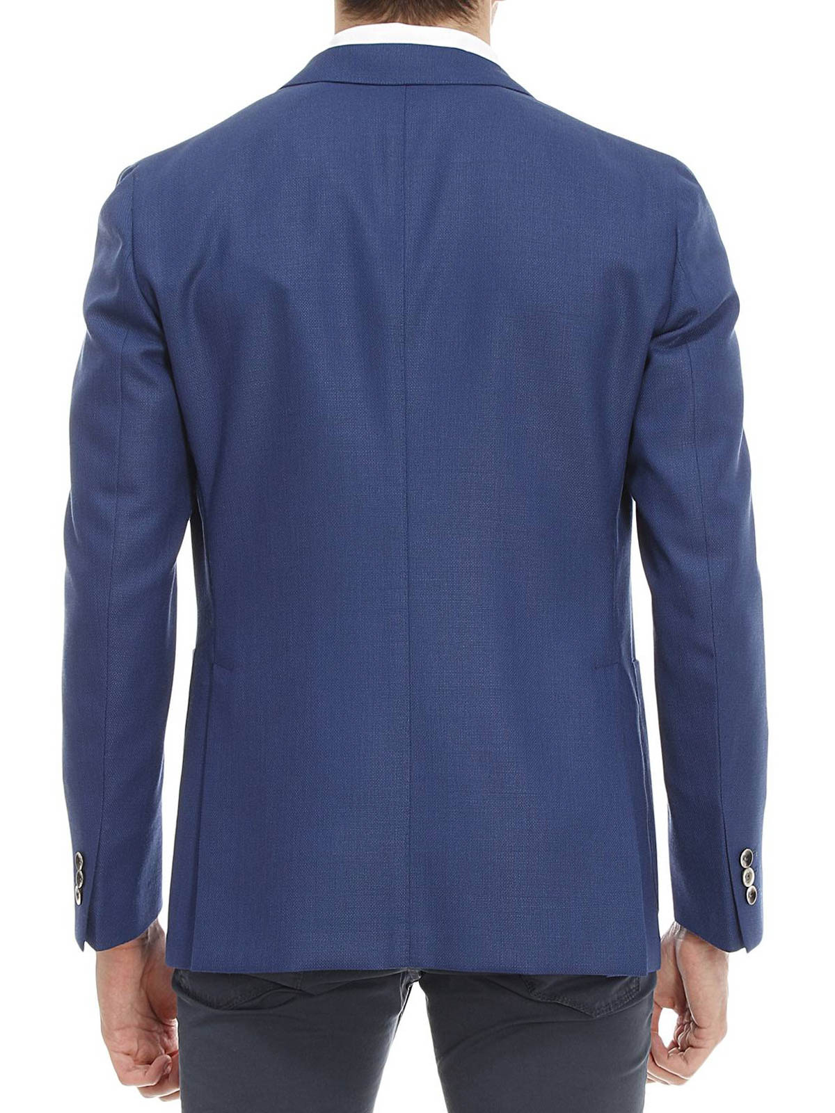 Blazers Boglioli - Hopsack wool blazer - T1302EBAS534 | thebs.com