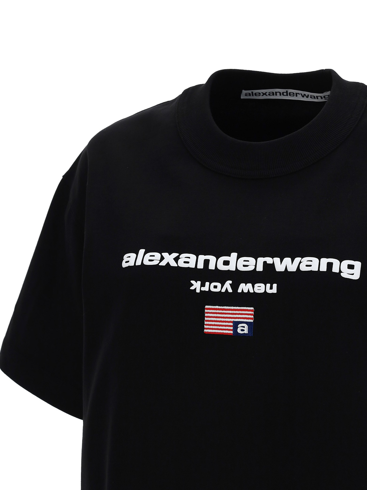 Alexander Wang Logo embroidery T-shirt - Black | UCC1211344001