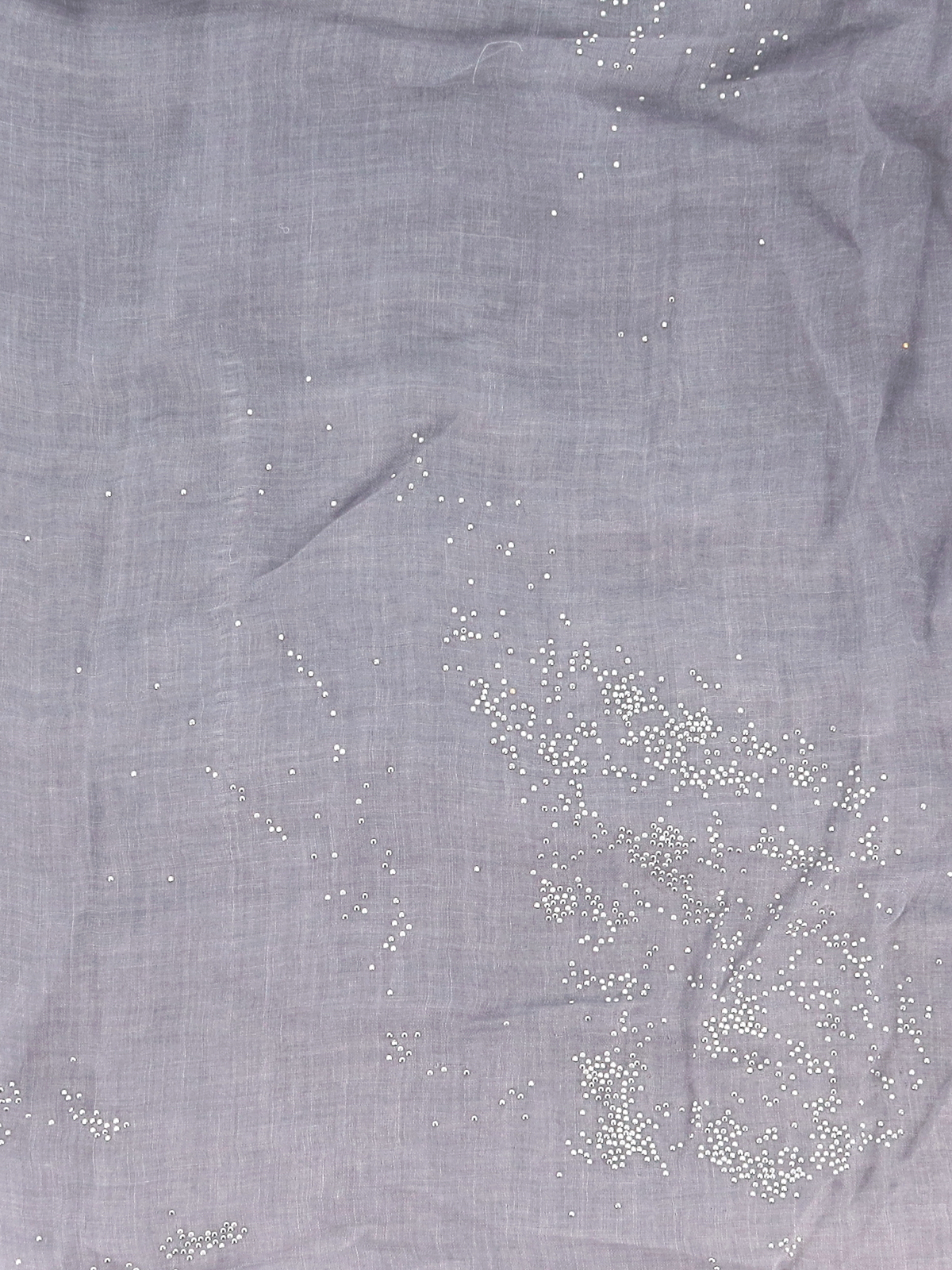 Avant Toi Embellished scarf - Grey - Women | 219A1042MODVBHV00480