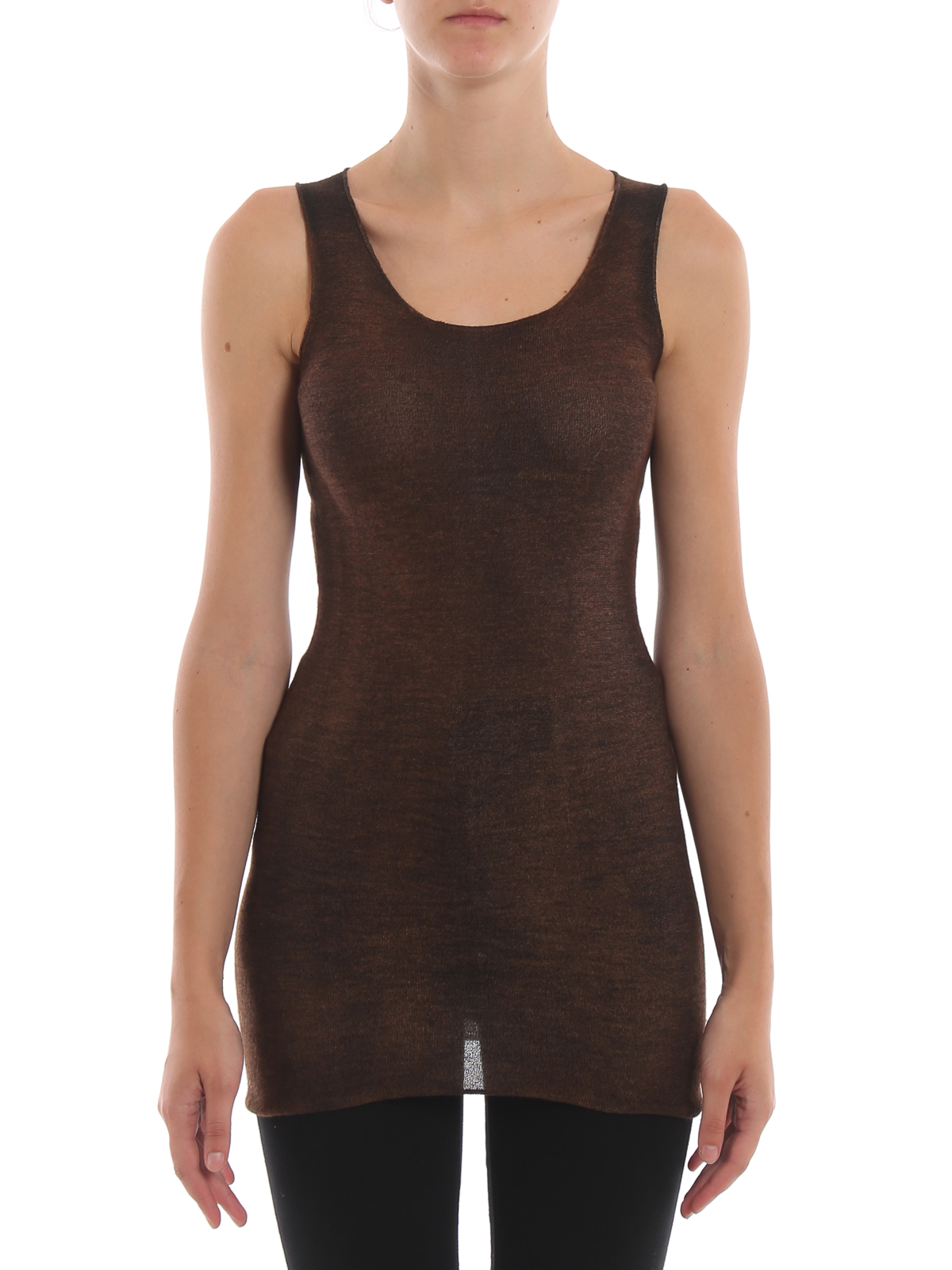 Tops und Tank Tops Avant Toi - Top - Braun - 215D6204ECSVV00072 | THEBS