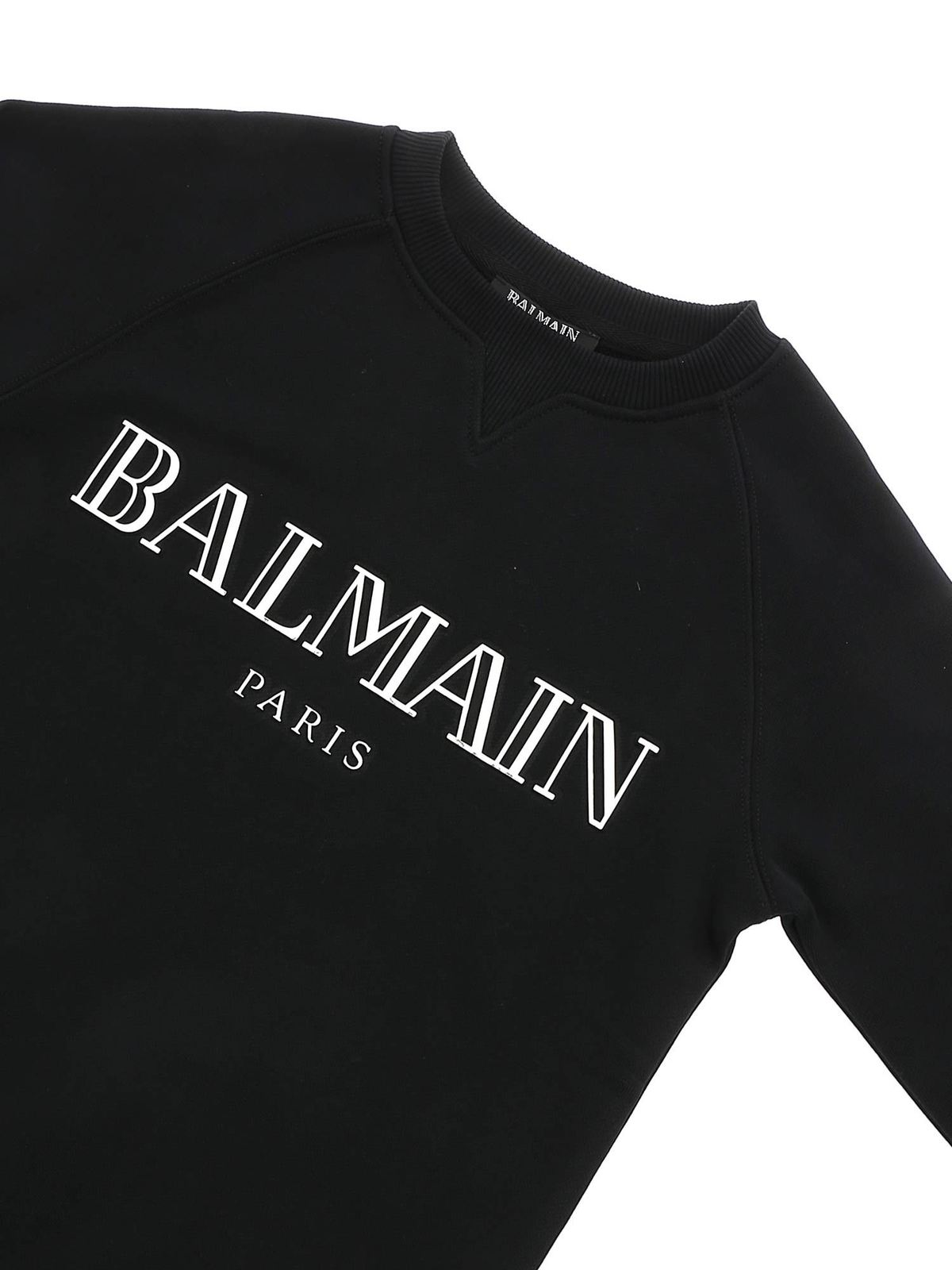 Felpe e maglie Balmain - Felpa nera con logo specchiato - 6L4590LX230930AG Felpe e maglie Balmain - Felpa nera con logo specchiato - 6L4590LX230930AG