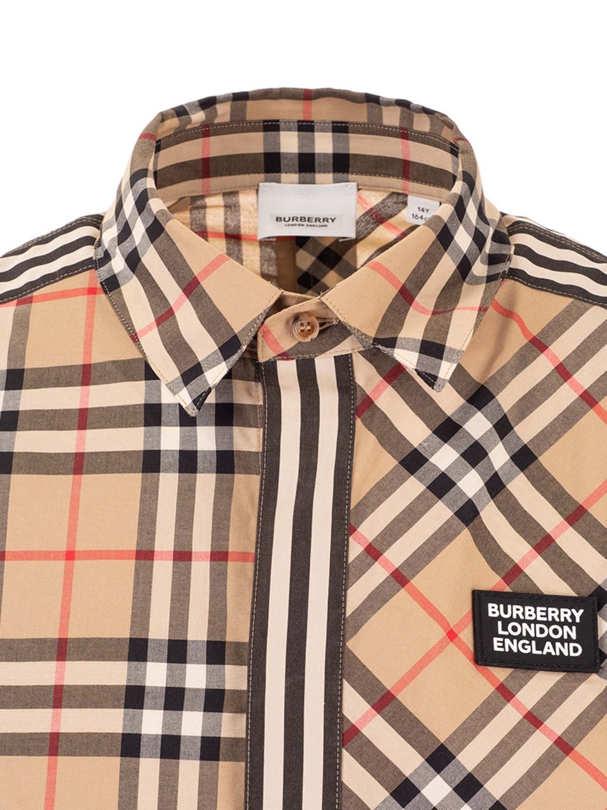 Burberry Vintage check patchwork shirt in beige - Beige | 8030099