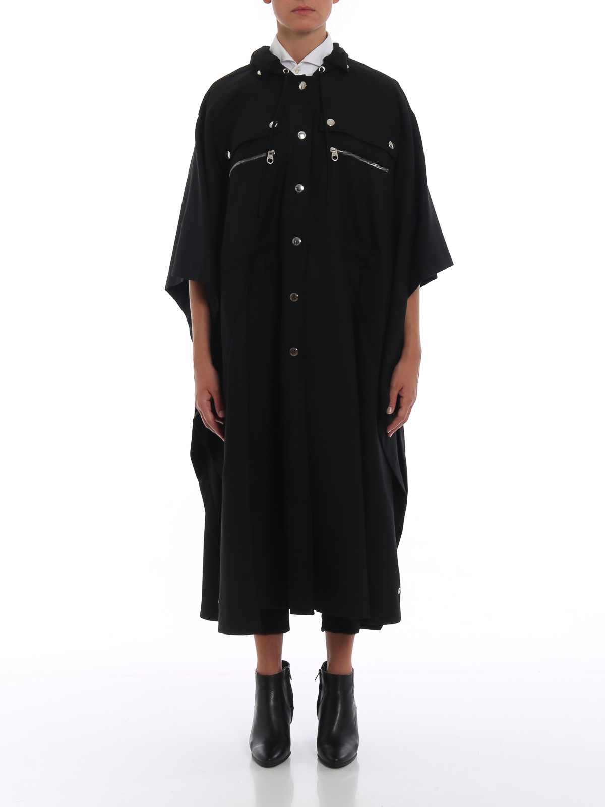 Capes & Ponchos Chloe' - Virgin wool hooded cape - CHC18WMA11067001