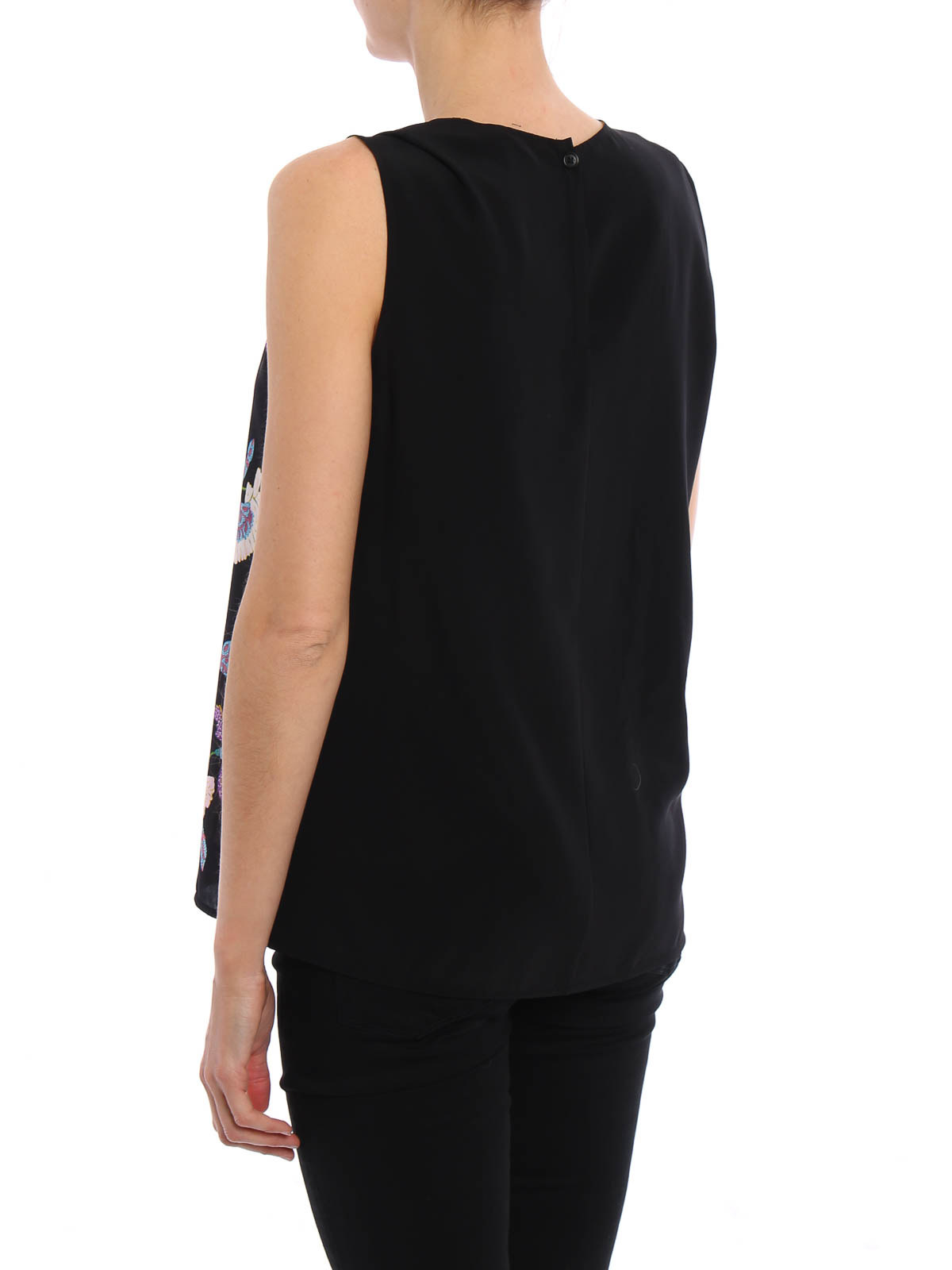 Diane Von Furstenberg Shell sleeveless silk blouse | 10213DVFCRZBB
