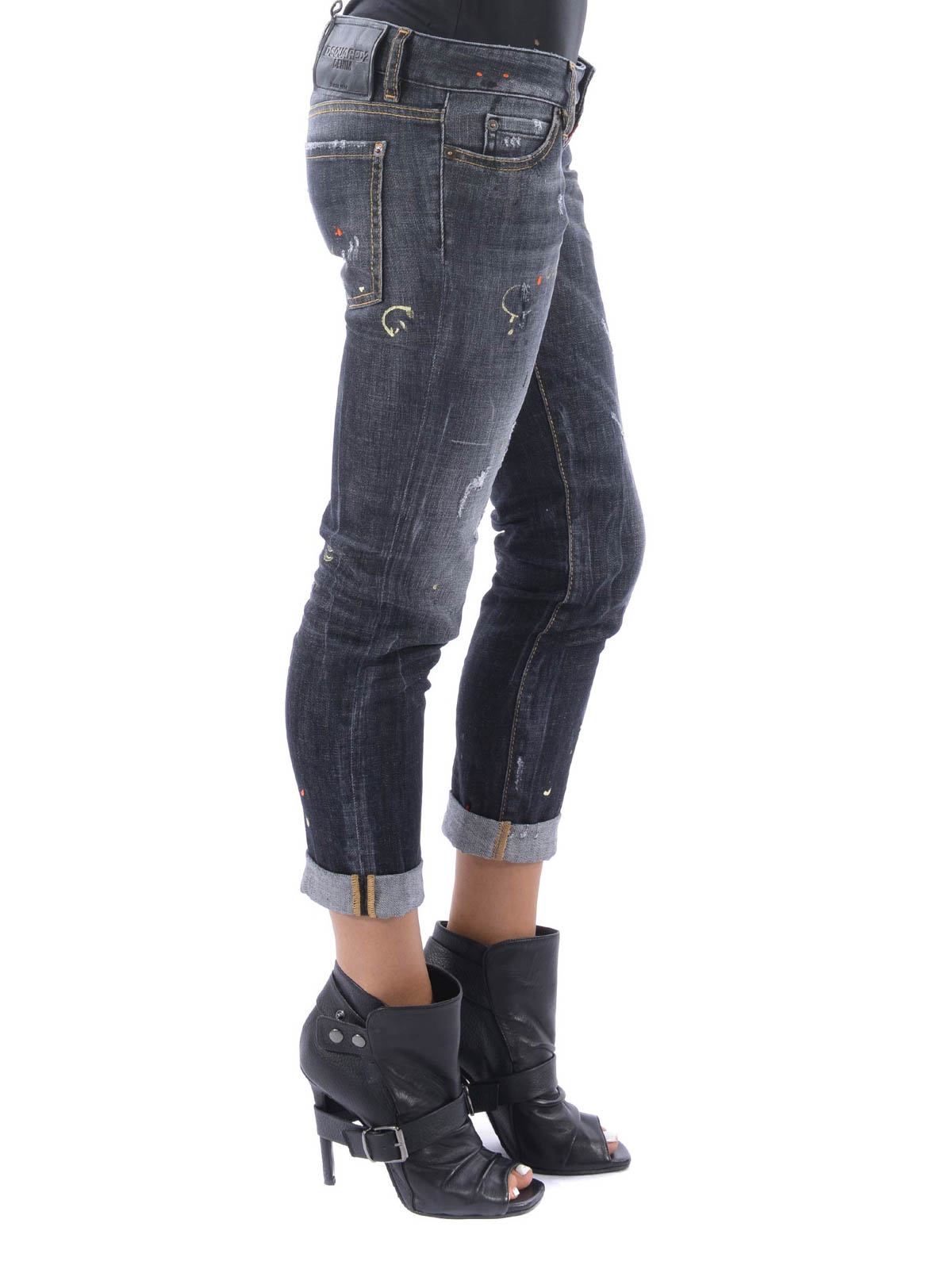 Straight leg jeans Dsquared2 - Pat Fit ripped jeans - S72LA0745S30357900