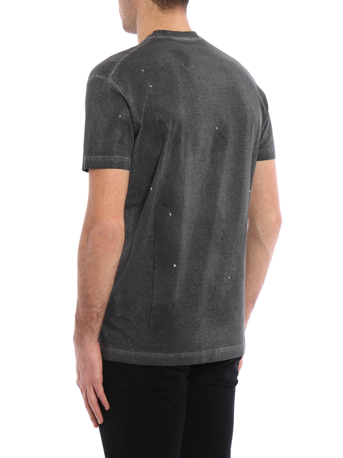Dsquared2 Rhinestone spotted T-shirt - Men | S74GD0231S22427002F