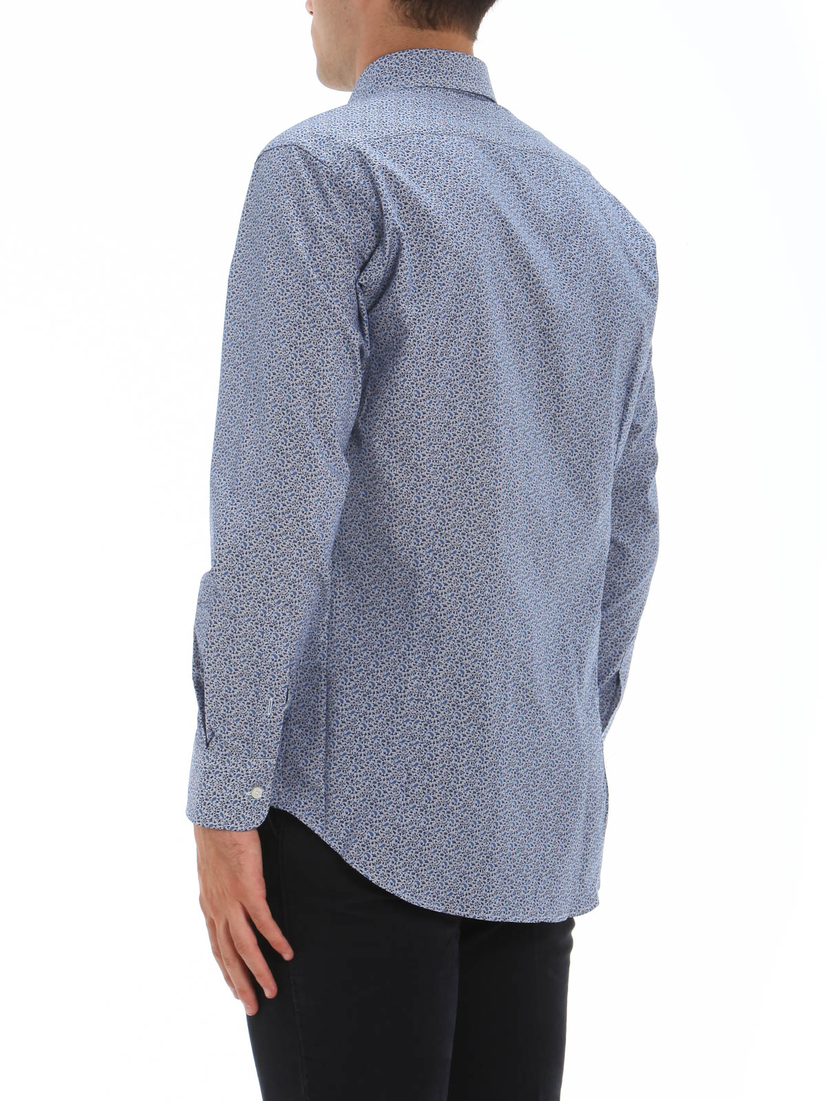 Shirts Etro - Micro pattern button down shirt - 163653552200 | thebs.com