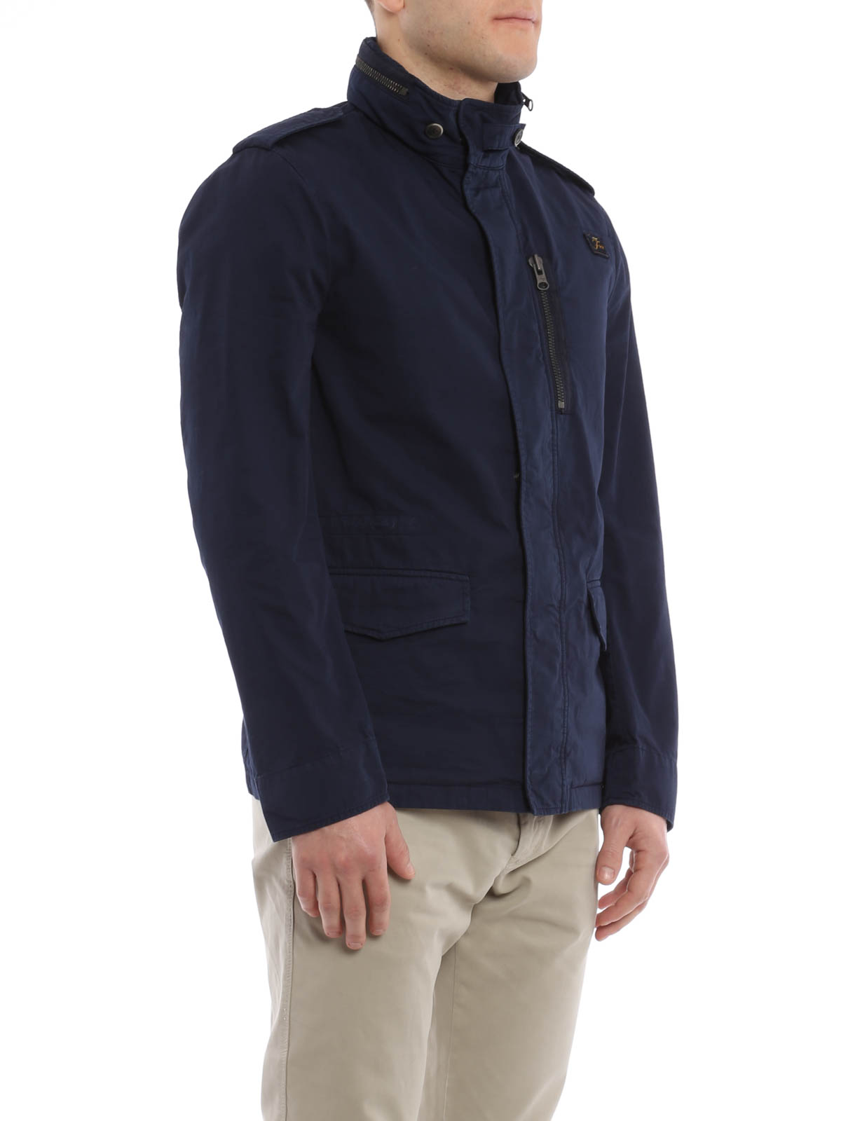 Fay Cotton field jacket - Dark Blue - Men | NAMC632082TMQEU808