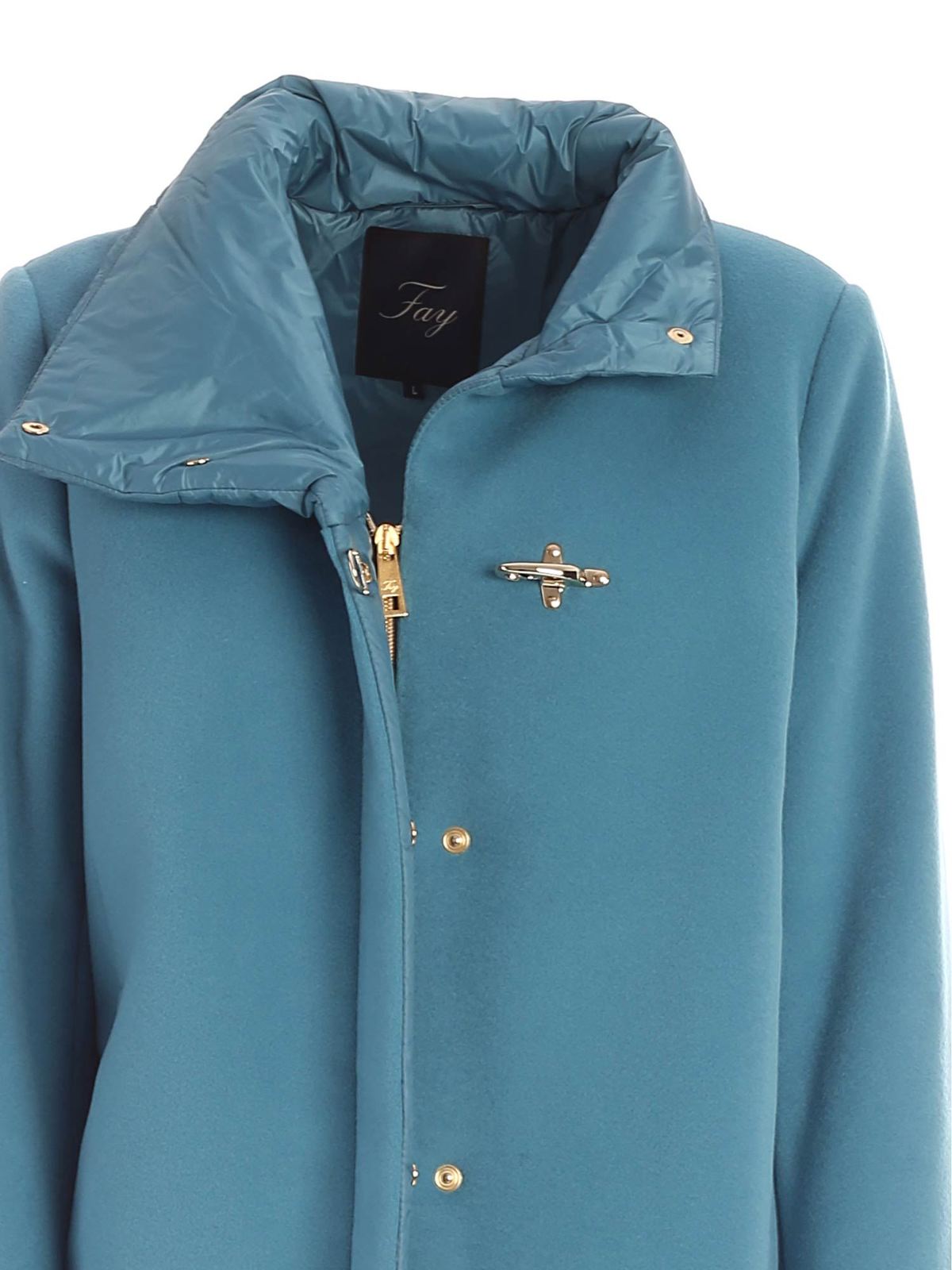 Fay Abrigo Midi - Azul Claro - Azul Claro | NAW24413780SHNT206