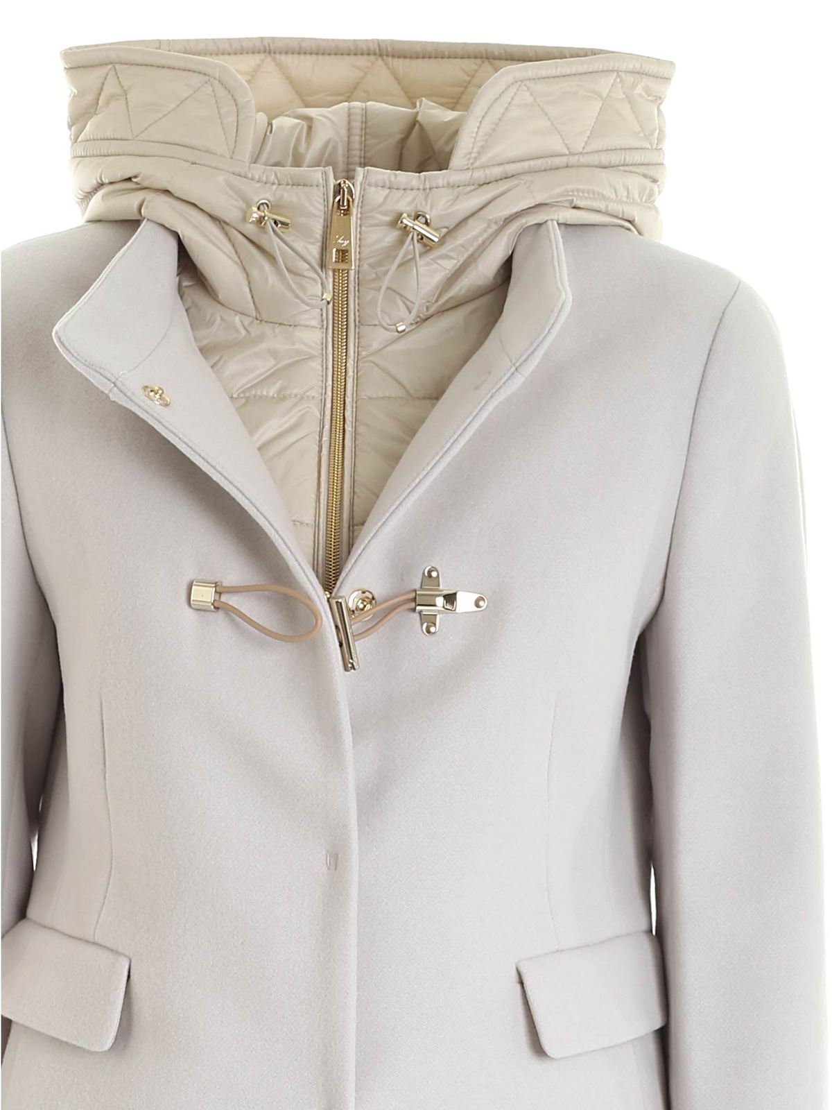 Fay Wool blend duffle coat - Grey - Women | NAW59413430SGLB204