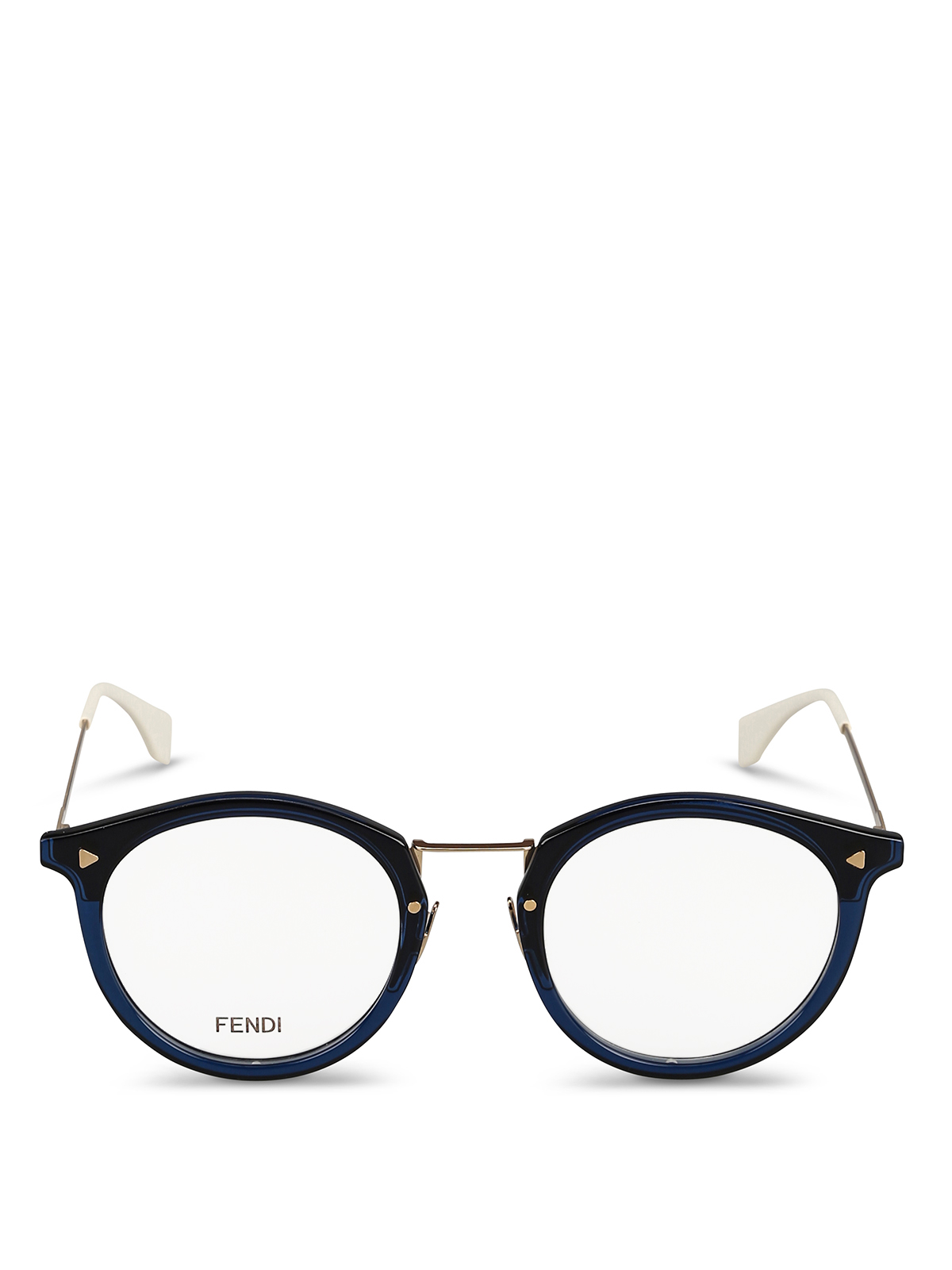 Glasses Fendi - Navy blue eyeglasses - FFM0050J5G22 | Shop online at THEBS