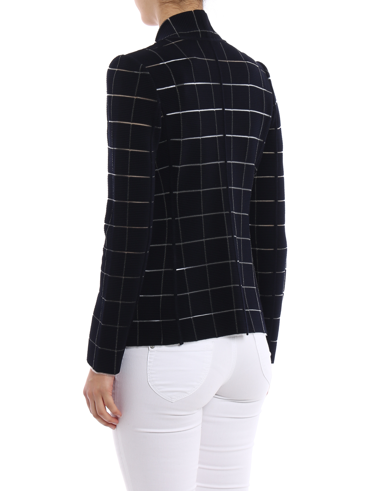 Giorgio Armani Cut-out pattern jersey jacket | 3YAG04AM09Z0922