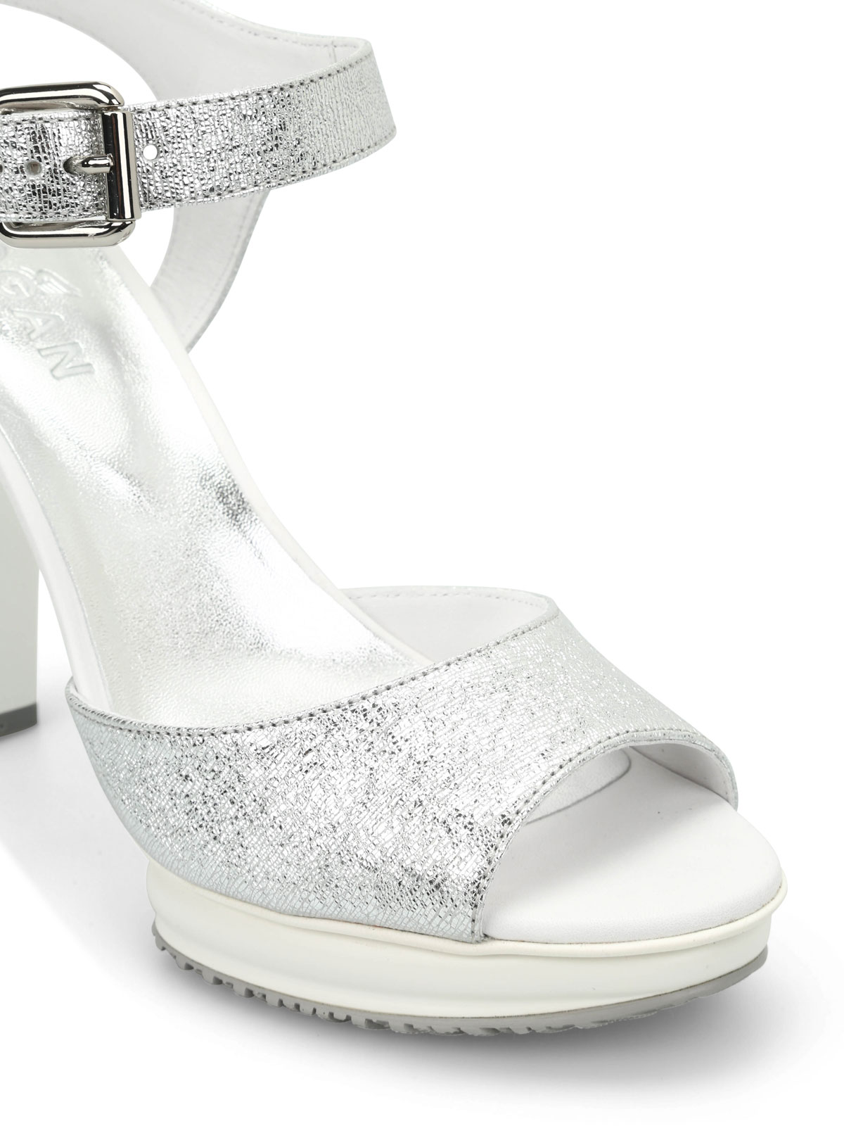 Sandals Hogan - H247 slingback leather sandals - HXW2470S941BT6B200