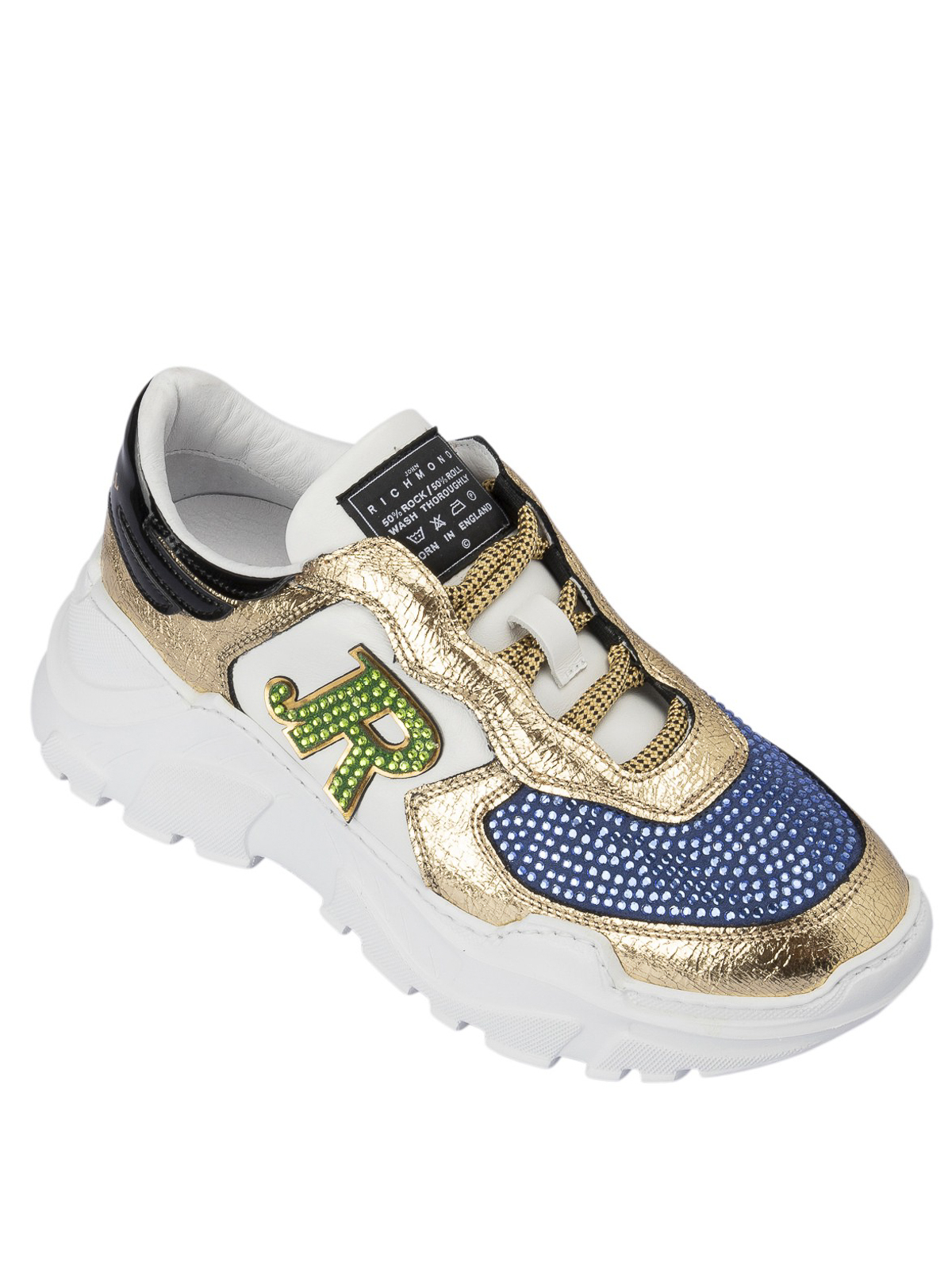 Trainers John Richmond - Rhinestone detailed sneakers - 8231C | thebs.com