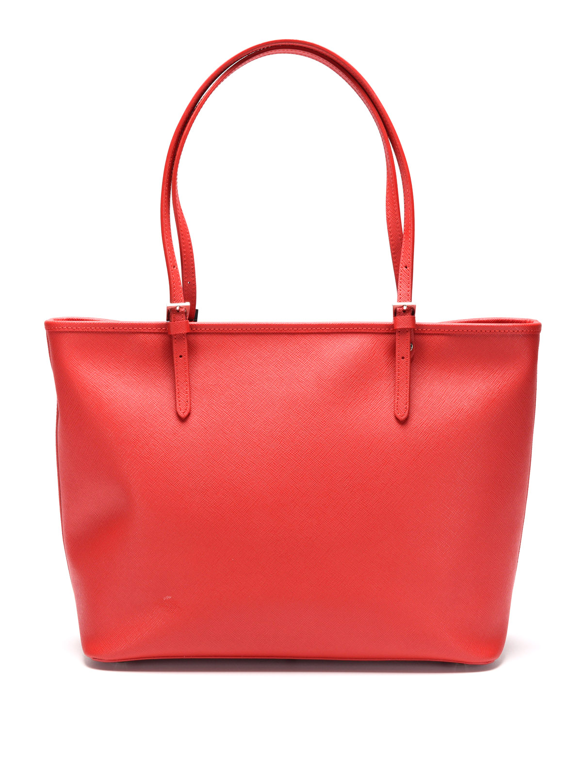 Lancaster Saffiano leather classic tote - Red - Women | 42144ROUGE