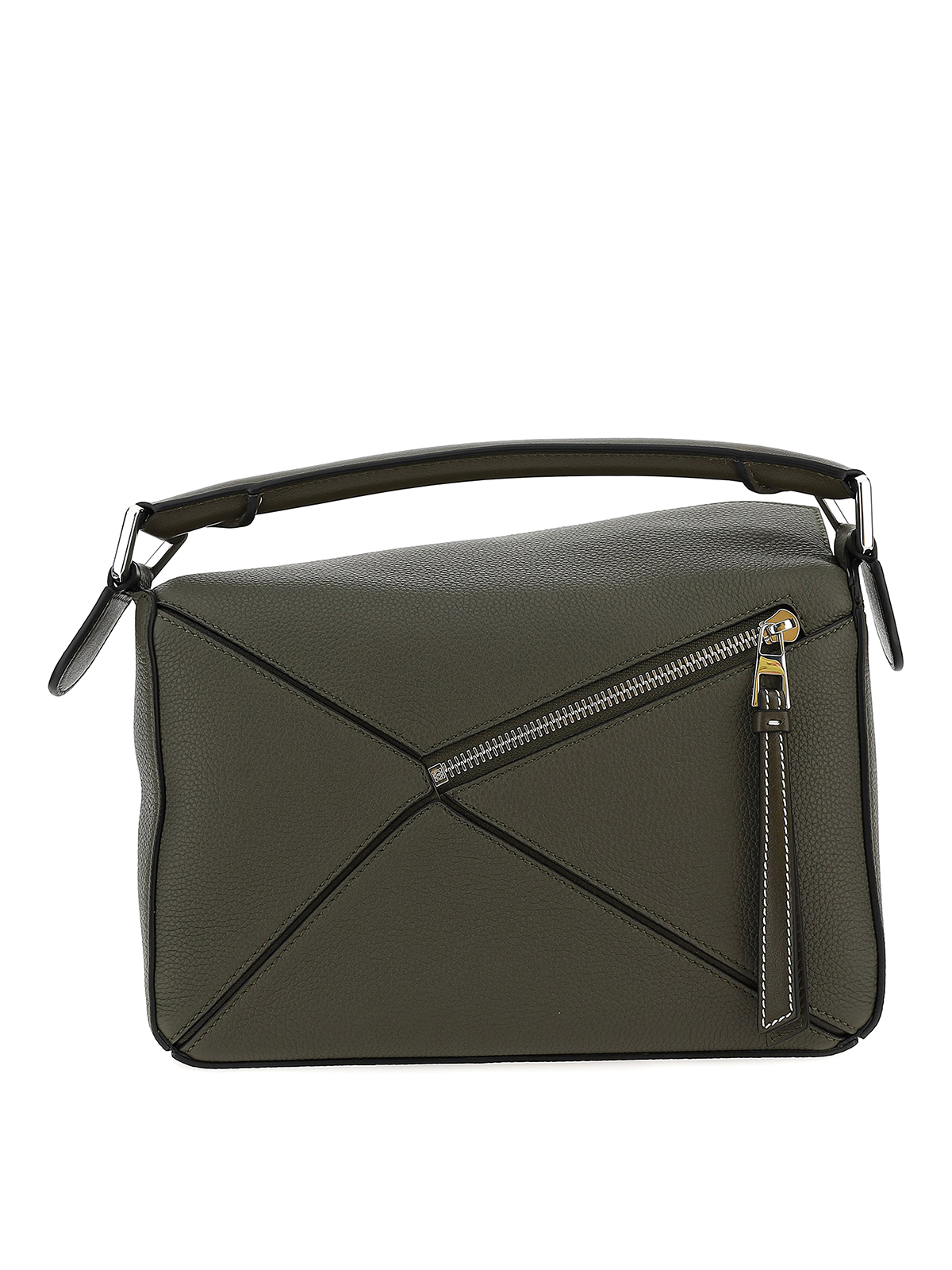 Loewe Puzzle small bowling bag - Dark Green - Women | 32212KS214160