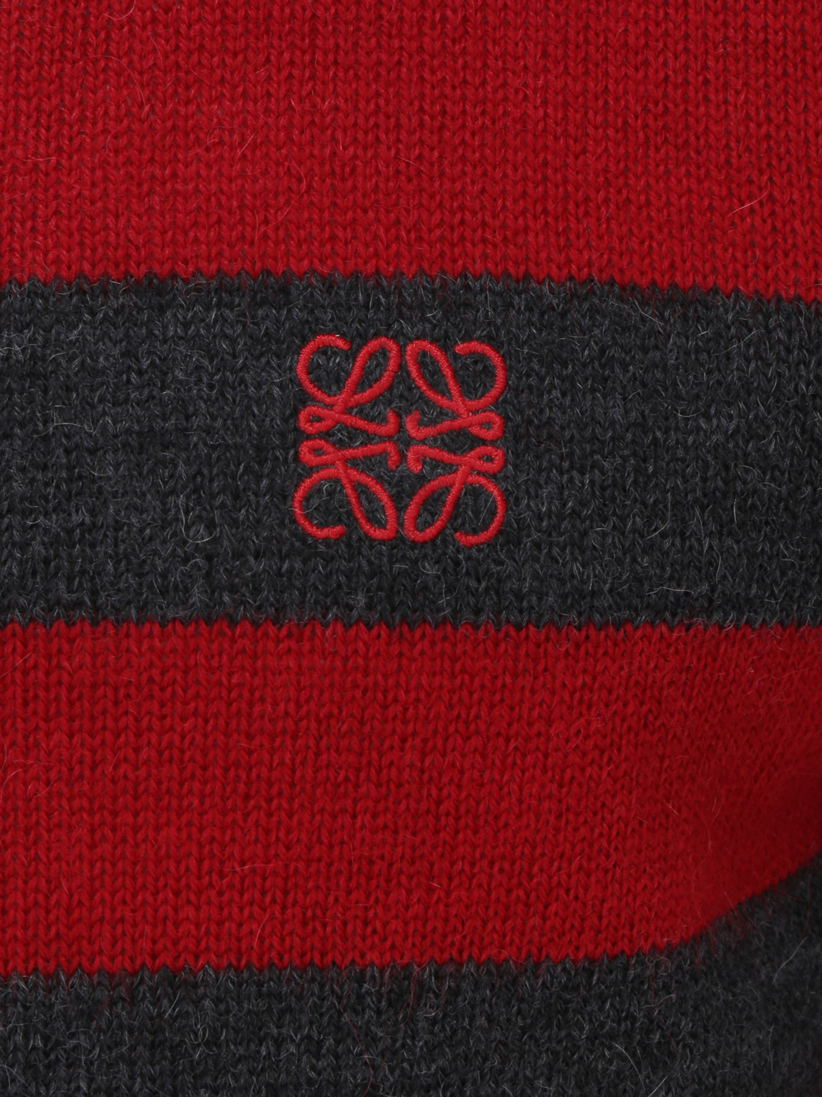 Loewe Anagram logo striped jumper - Red - Men | H526333X937271