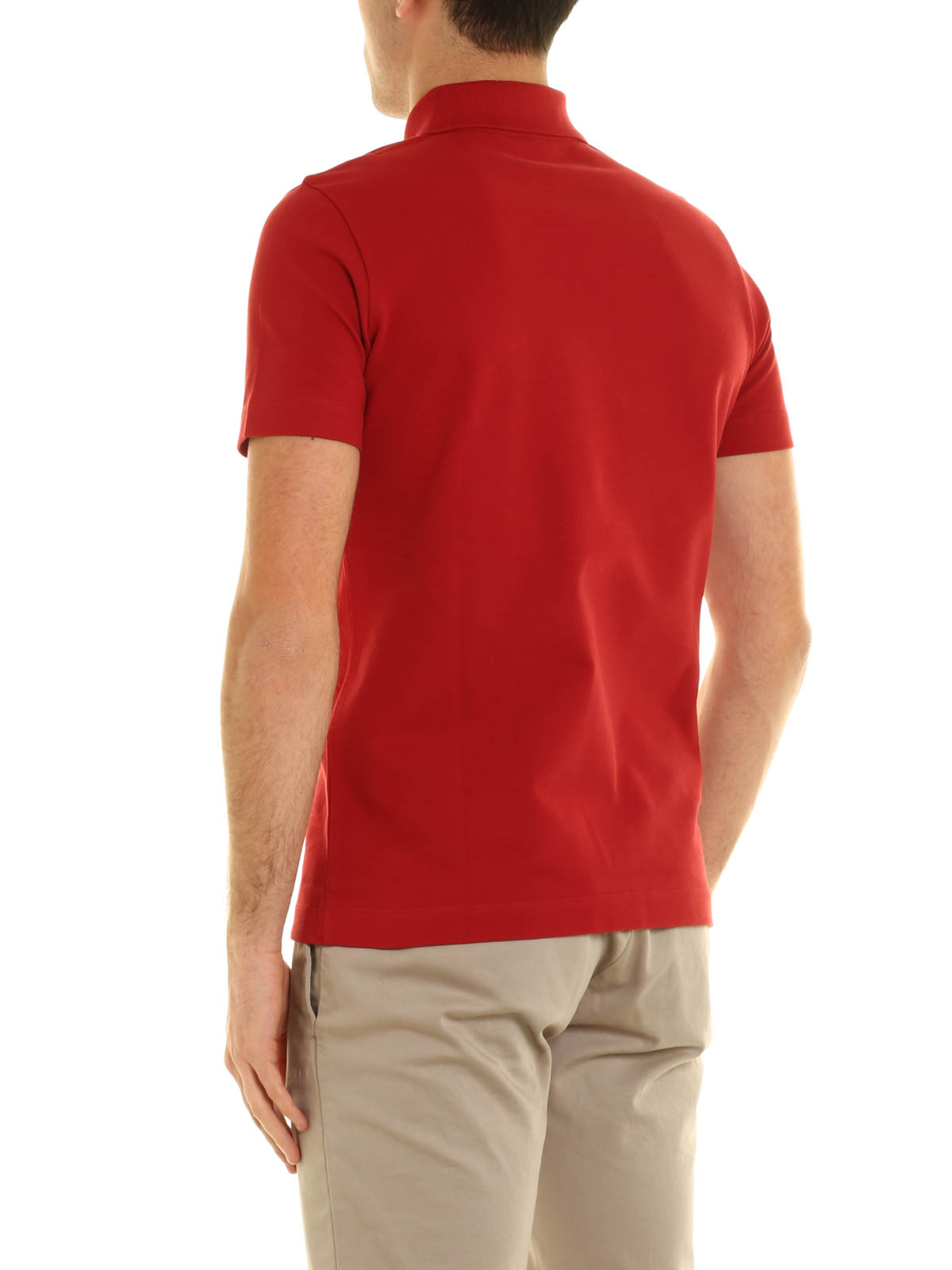 Loewe Embroidered logo polo shirt - Red - Men | H3259820CR7100