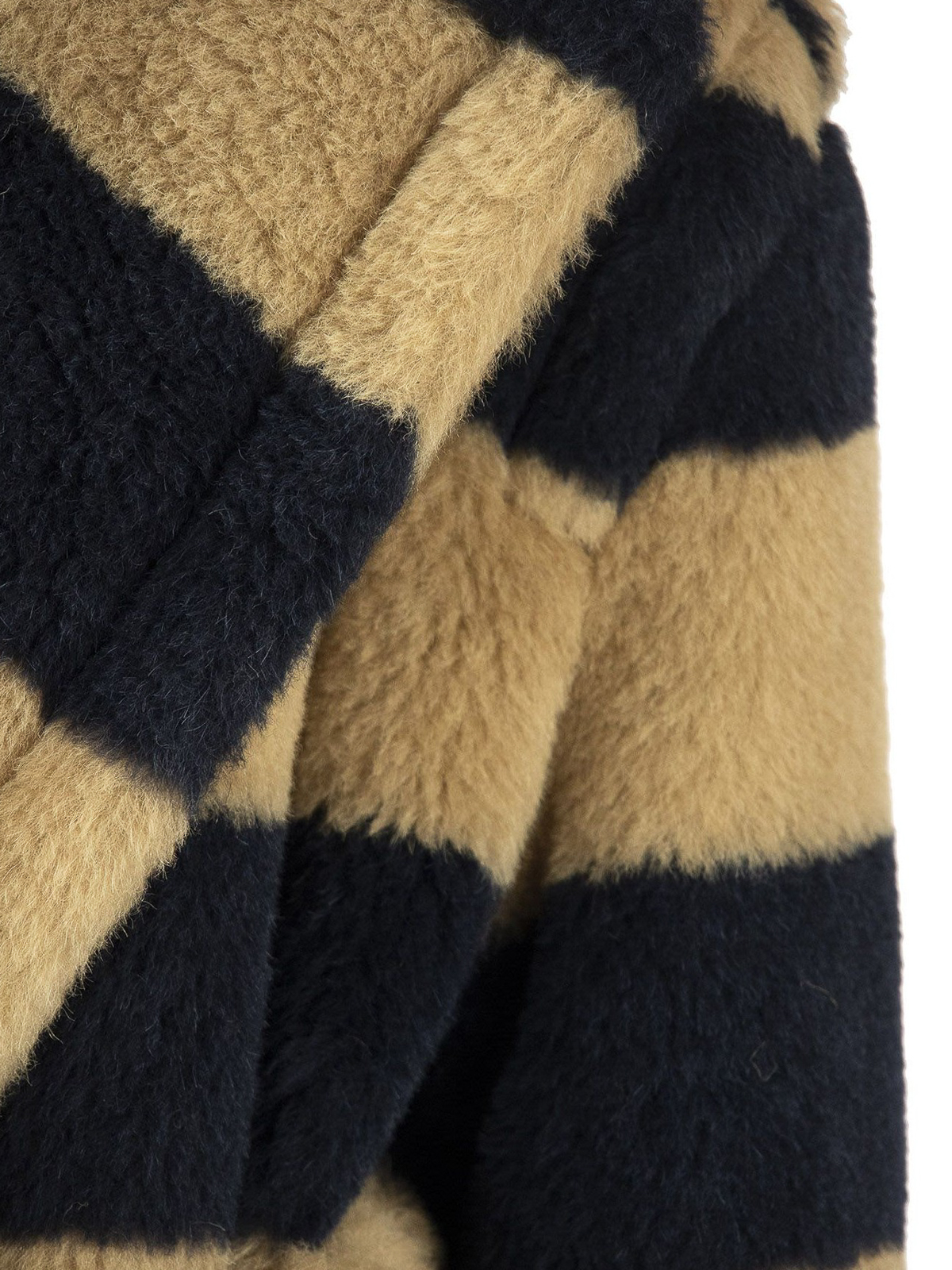 Max Mara Teddy 9 fur effect coat - Beige - Women | 10161606600003