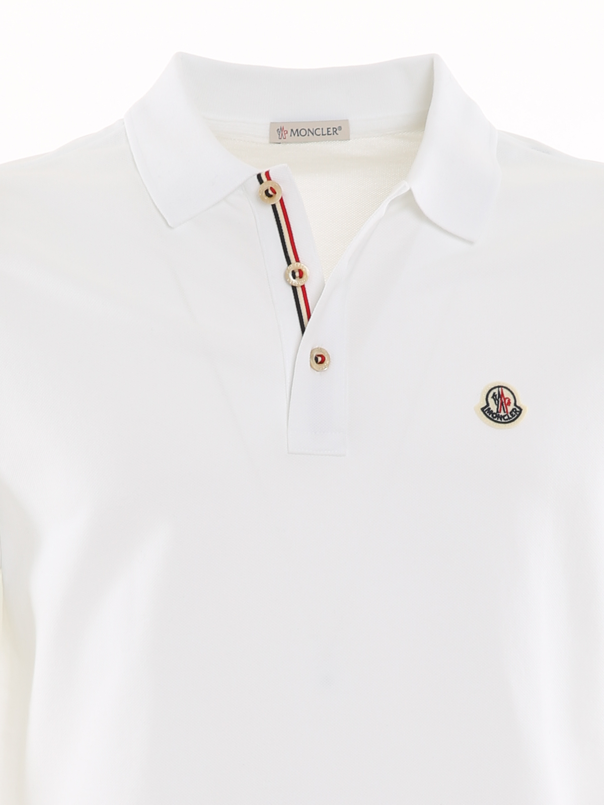Moncler Chest logo polo shirt - White - Men | 8A7070084556001