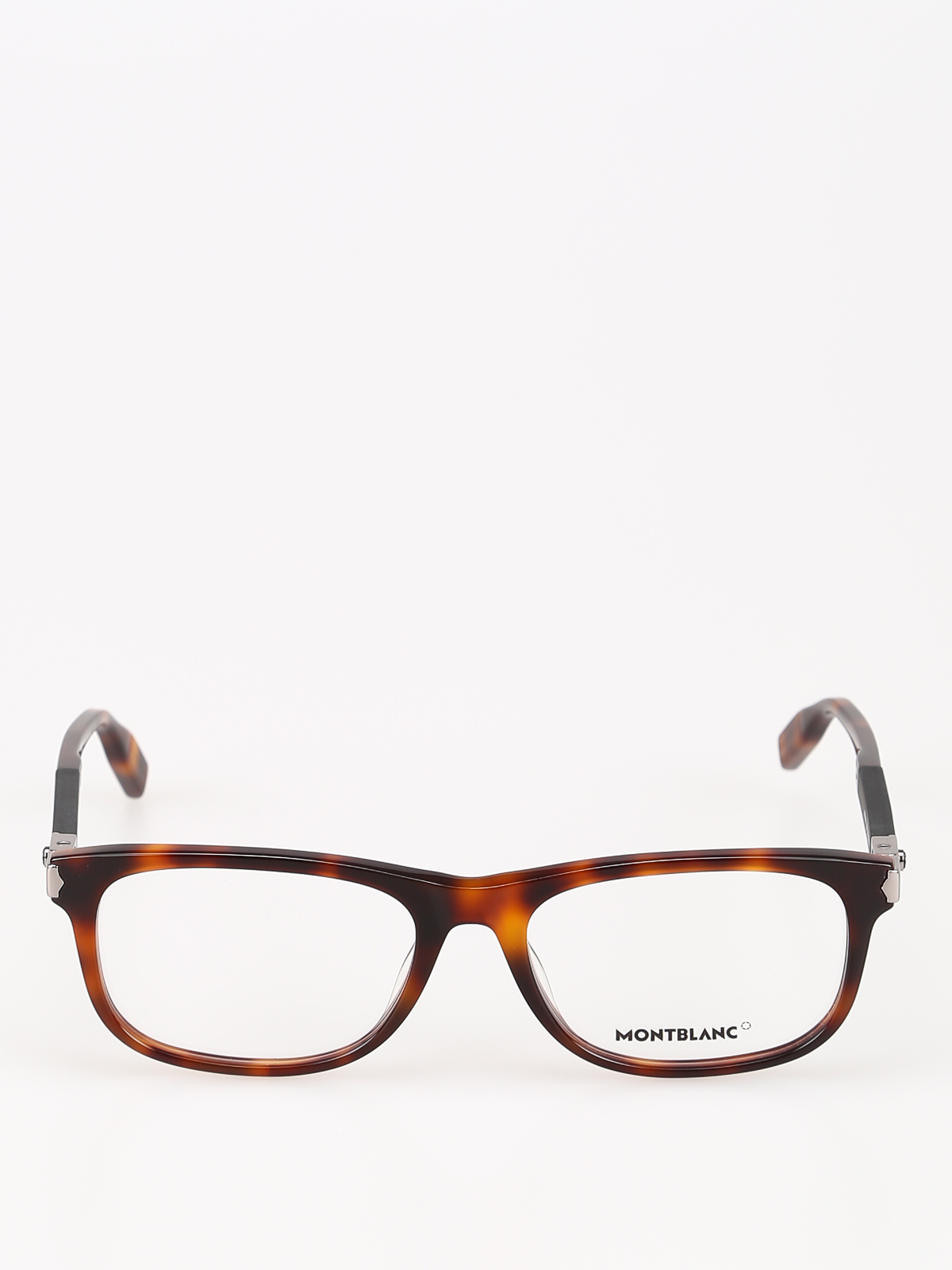 Montblanc Havana acetate rectangular shaped eyeglasses | MB0036O008