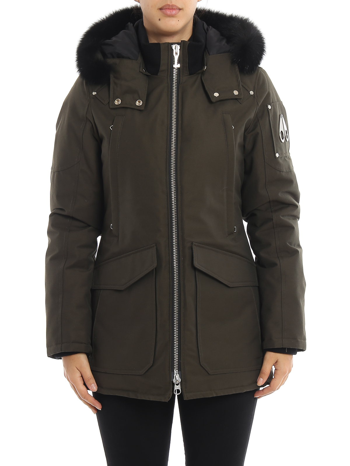 Moose Knuckles Fire River army green padded coat | MK8508LJ775