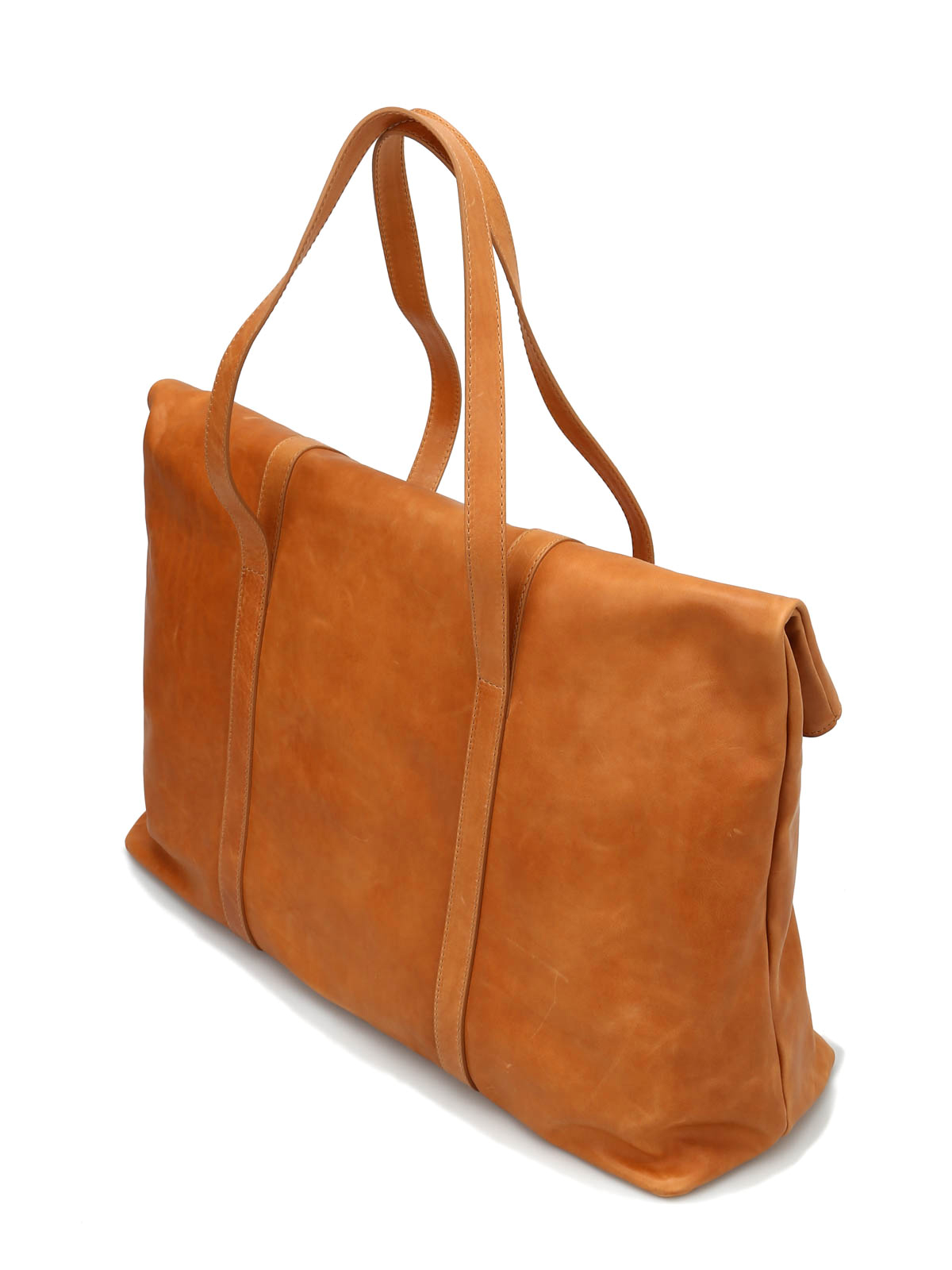 Orciani Leather tote bag - Light Brown - Women | B01972