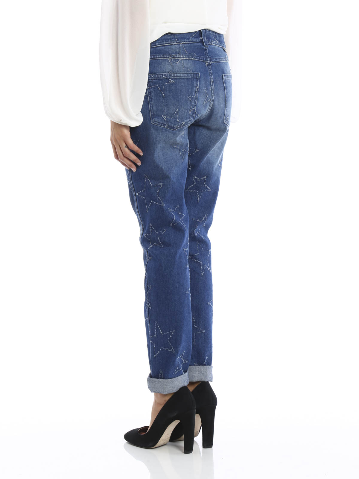 Boyfriend Stella Mccartney - Star-shape scraping jeans - 372773SHH084003