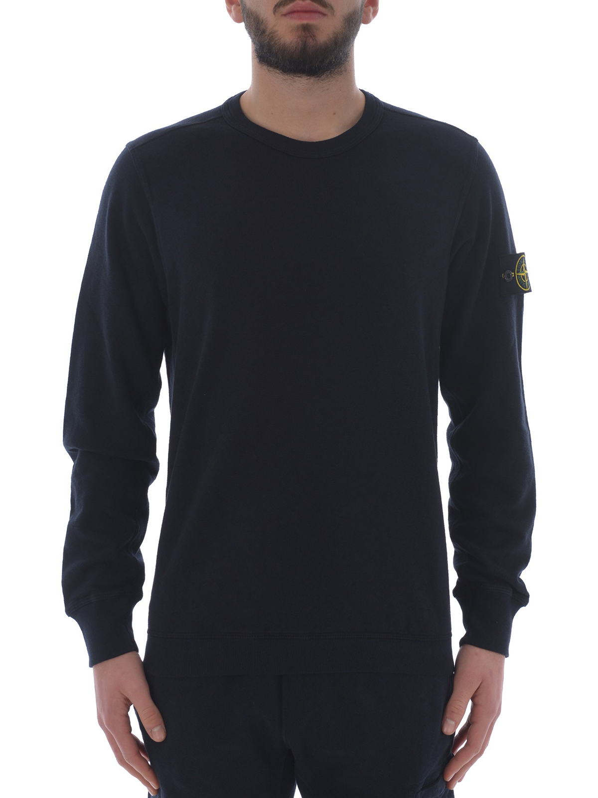 Stone Island Dark blue cotton sweatshirt - Dark Blue | 65360V0020