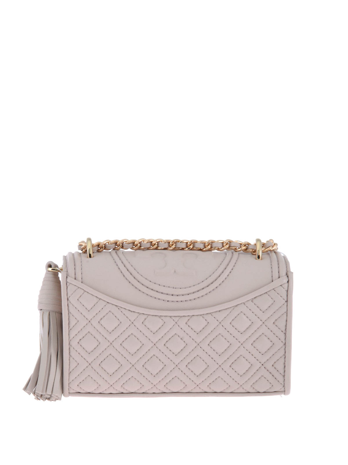 Tory Burch Fleming quilted leather micro bag - Rosa | 31461042