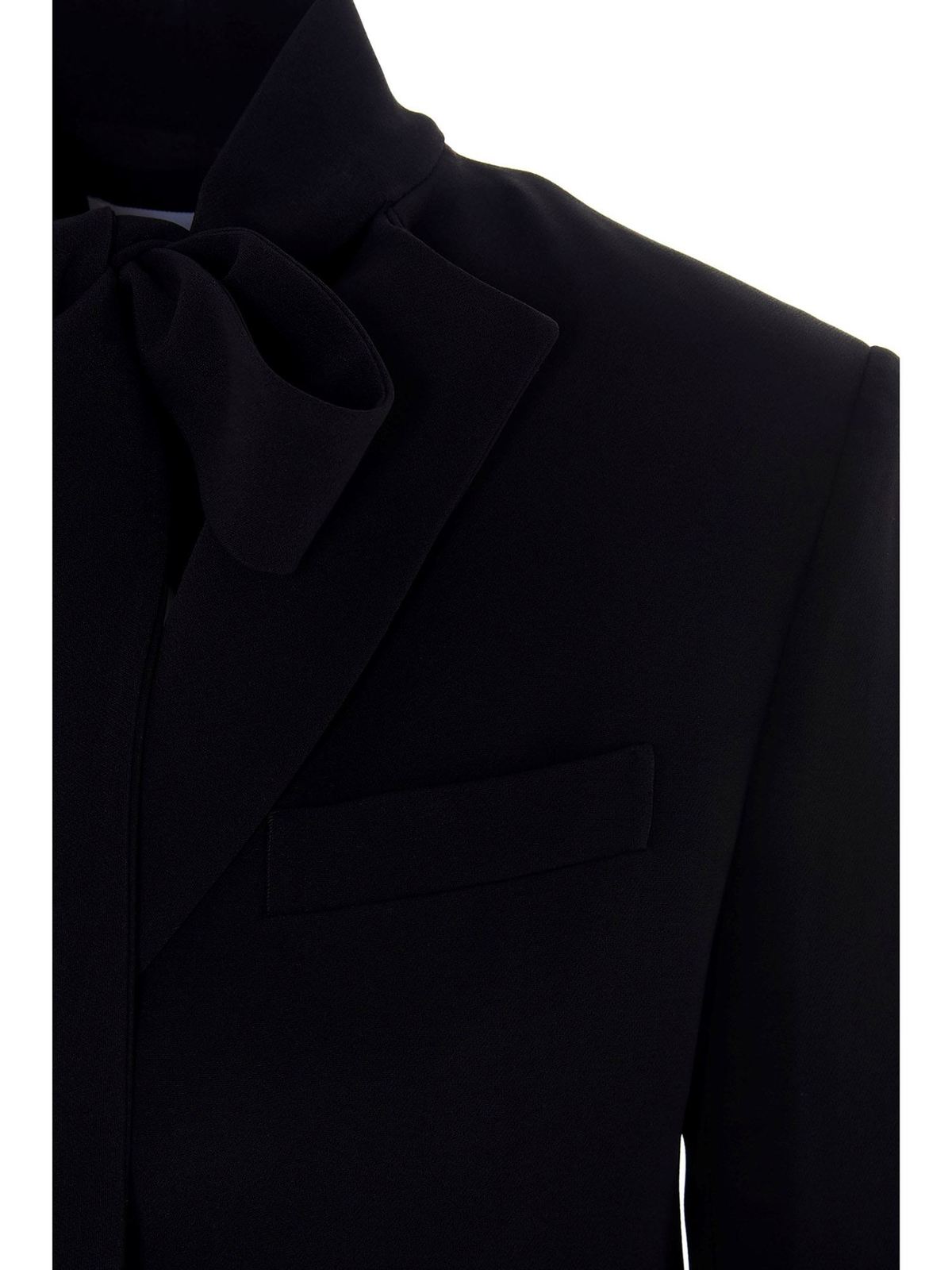 Blazers Valentino Red - Double-breasted bow jacket in black ...