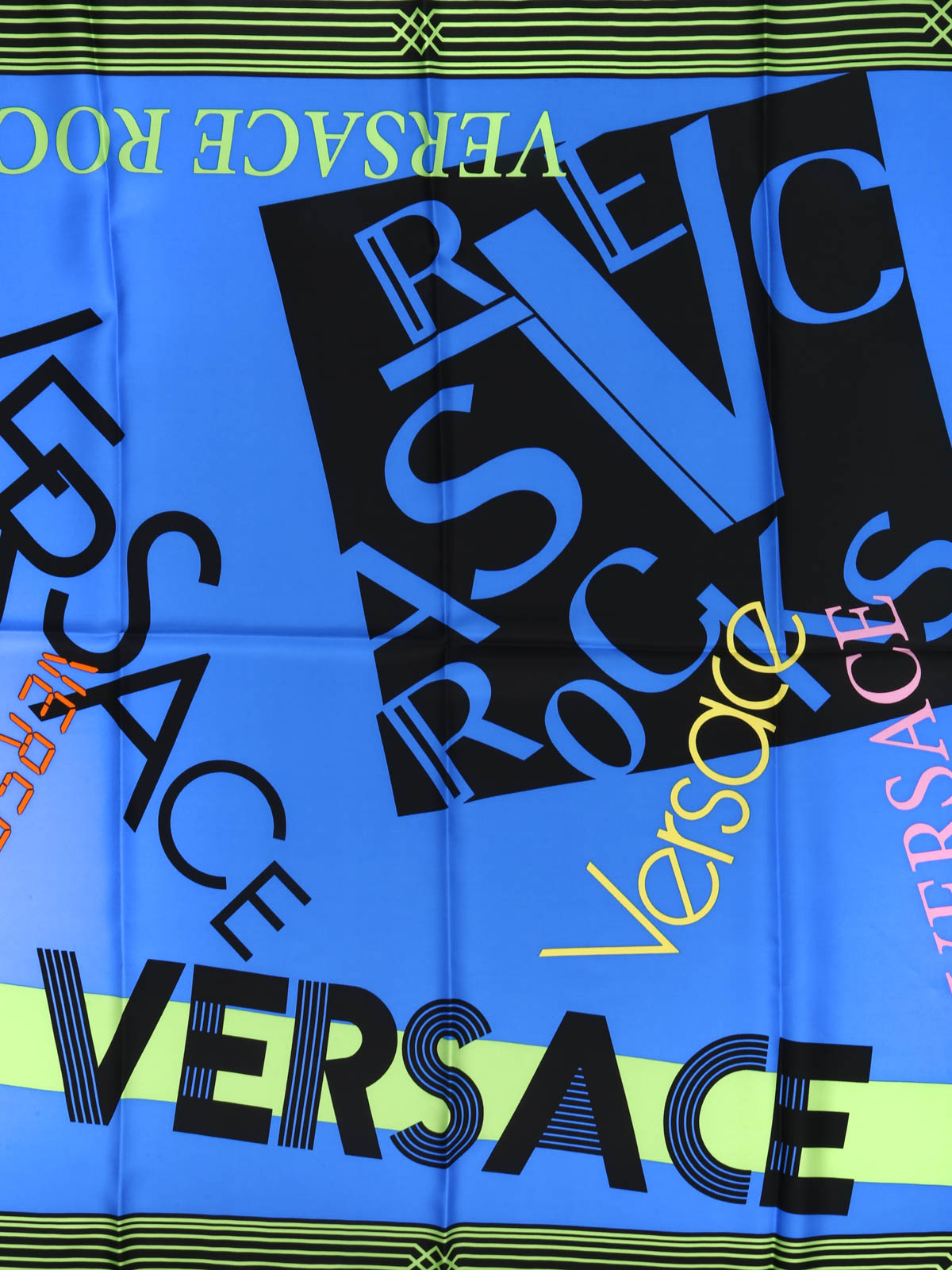 Versace Fine silk scarf - Blue - Women | F09001IT00427I7065