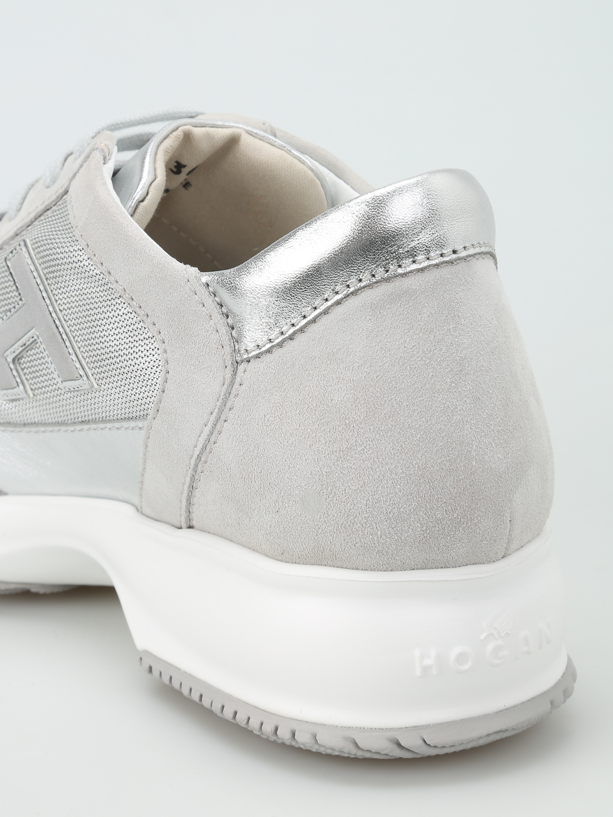 Hogan Interactive H Flock sneakers - Light Grey | HXW00N03242FP6090