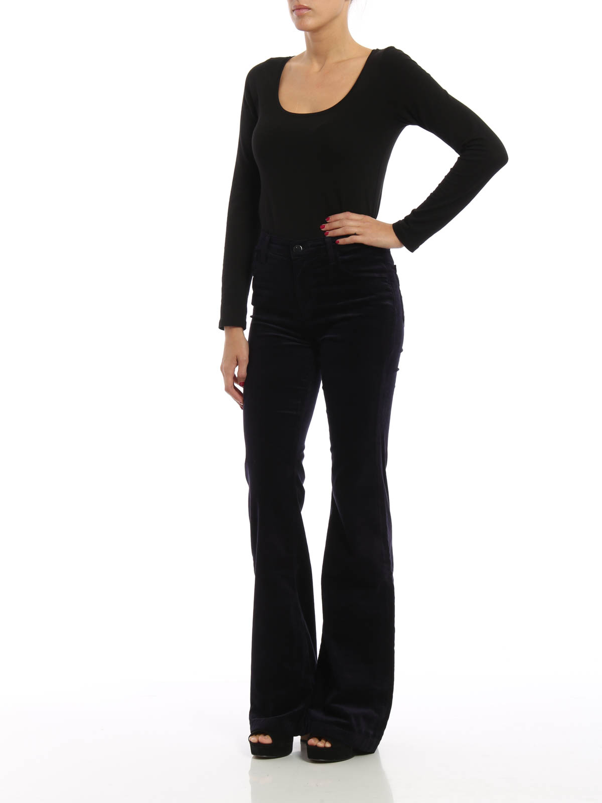 Flared jeans J Brand - Maria Flare velvet jeans - 23021T635TWILIGHTPURPLE
