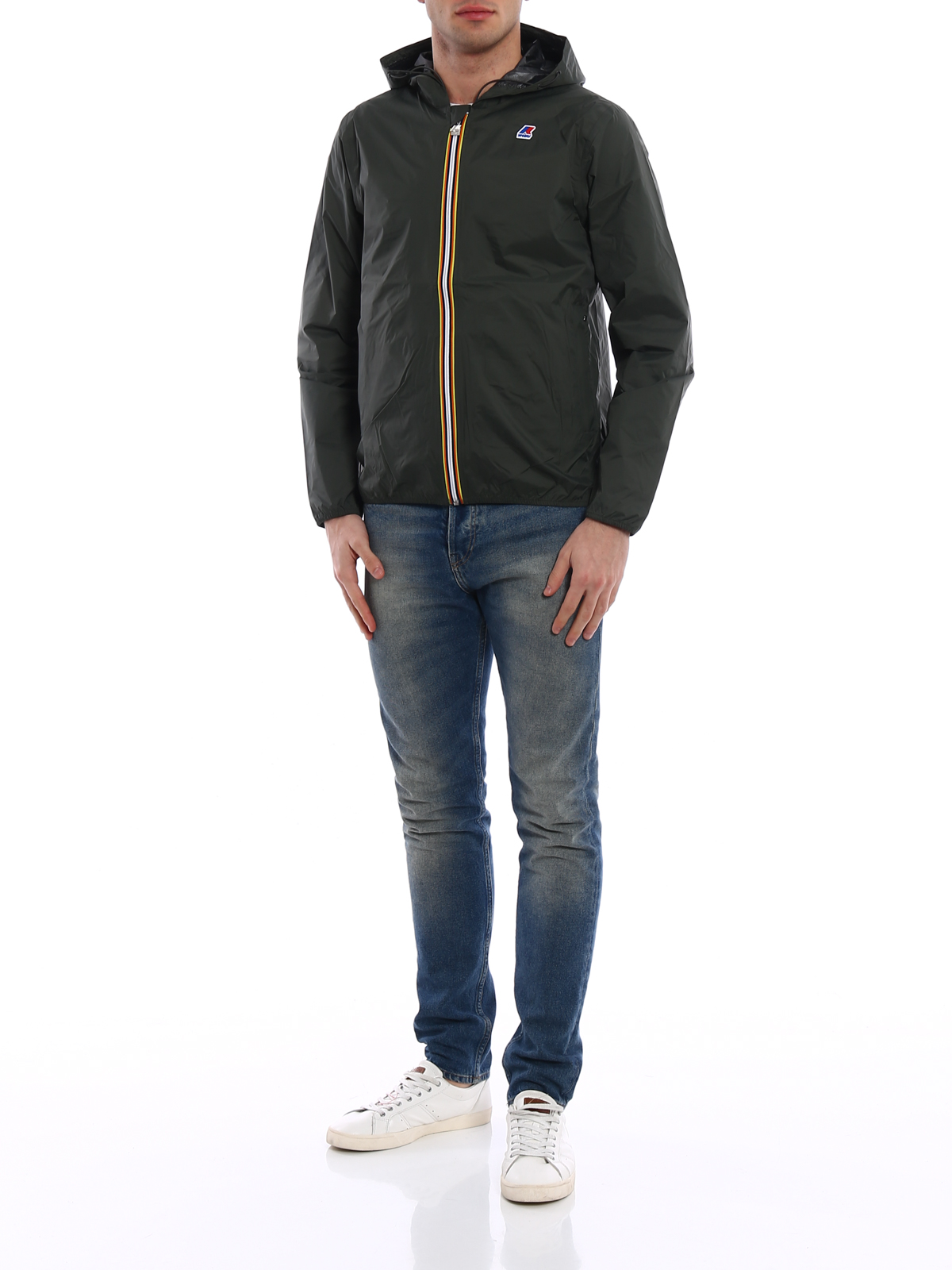 K-way Jack Plus.Dot dark green jacket - Dark Green | K007LI0890