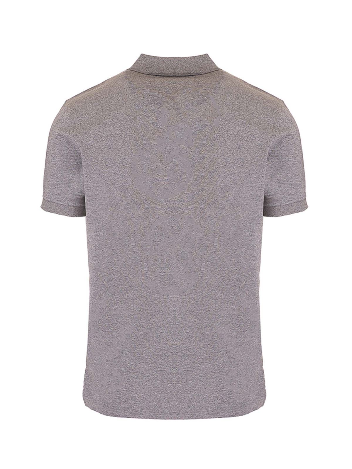 Kenzo Little X logo polo shirt in grey - Grey | FA65PO0504SK95