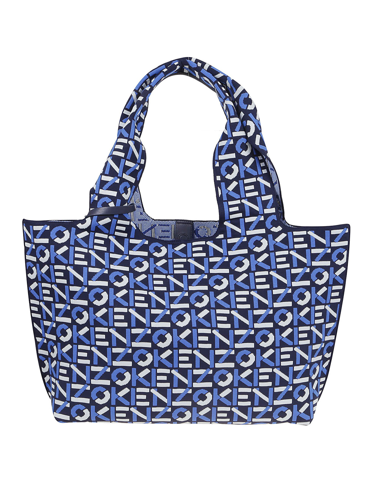 Kenzo Skuba logo pattern tote bag - Blue - Women | FA62SA520F1077