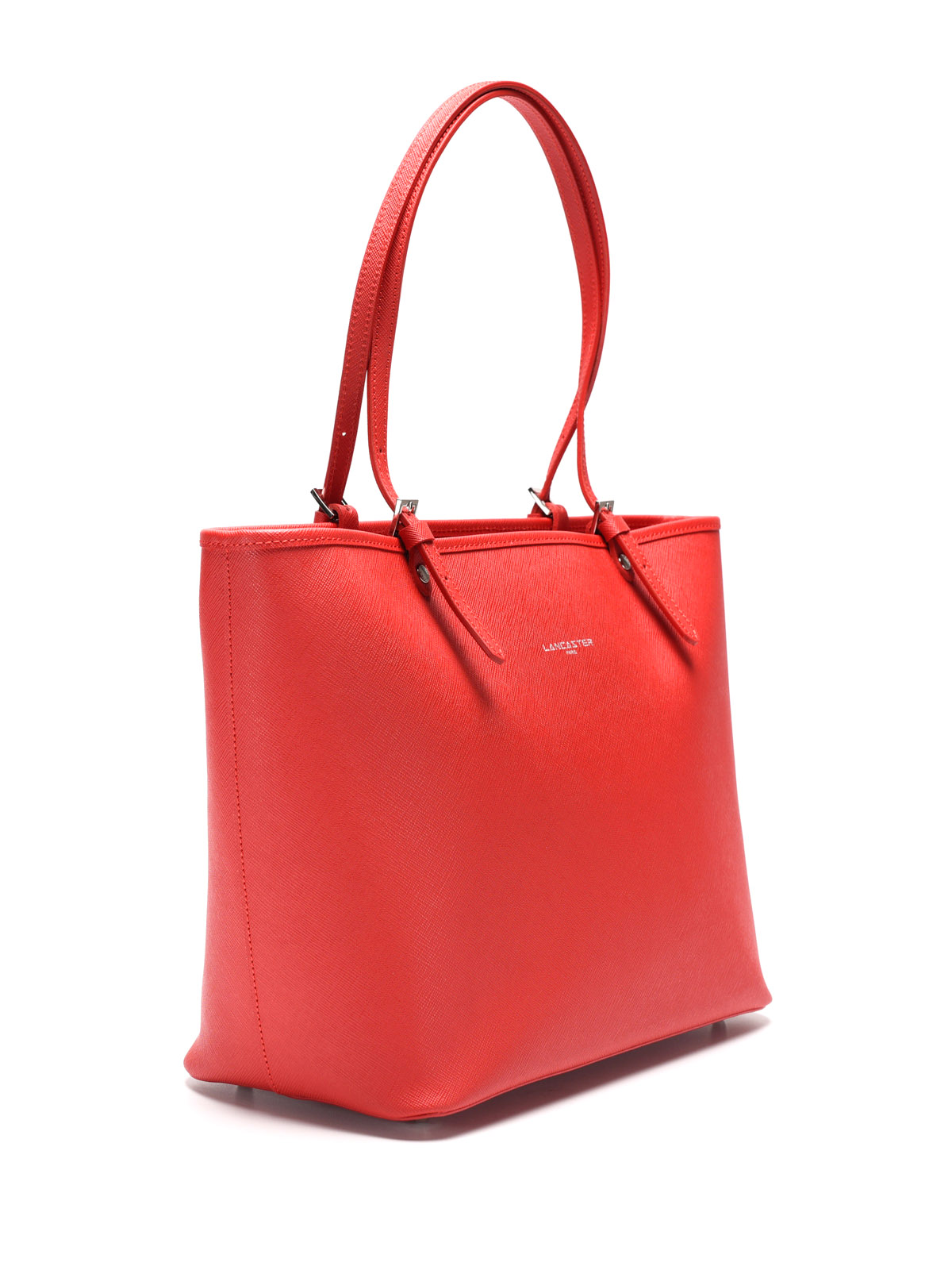 Lancaster Saffiano leather classic tote - Red - Women | 42144ROUGE
