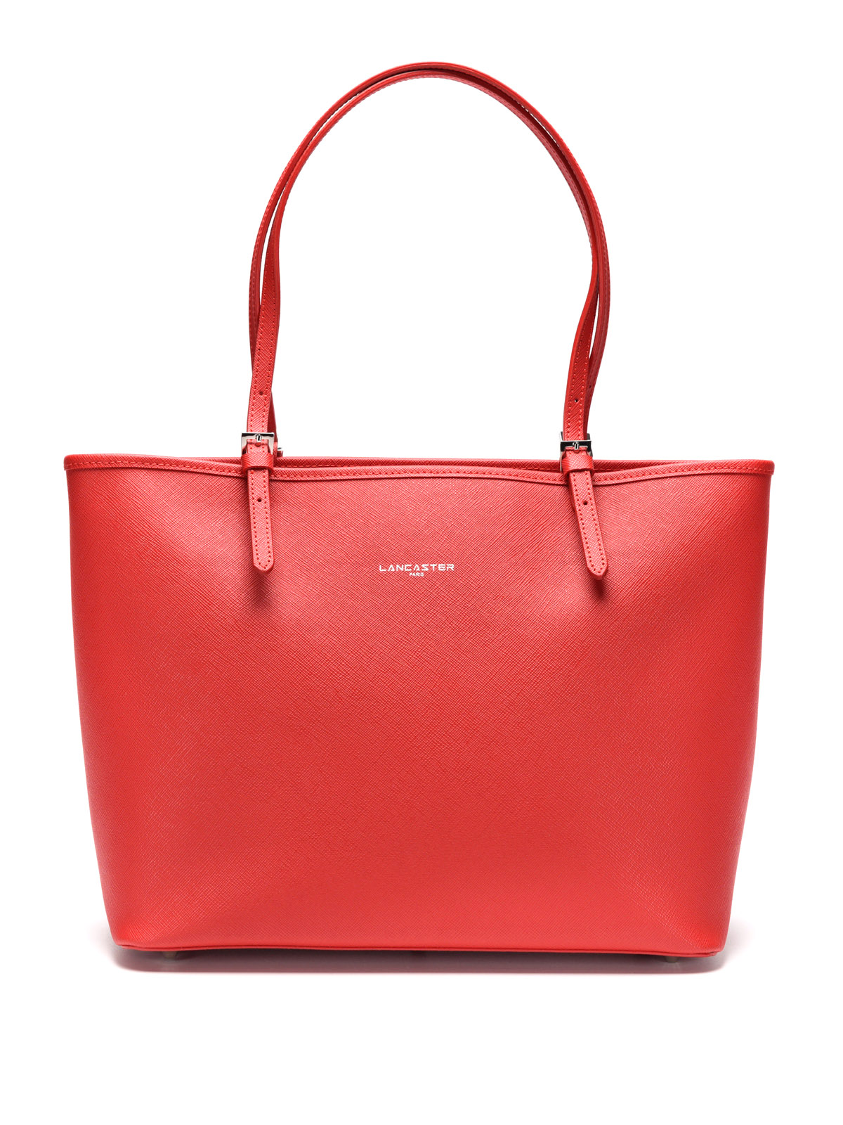 Lancaster Saffiano leather classic tote - Red - Women | 42144ROUGE