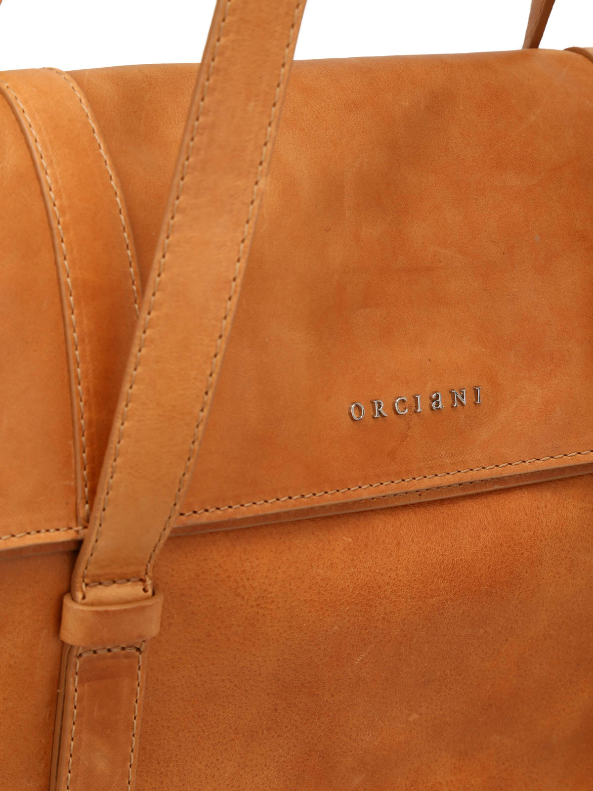Orciani Leather tote bag - Light Brown - Women | B01972