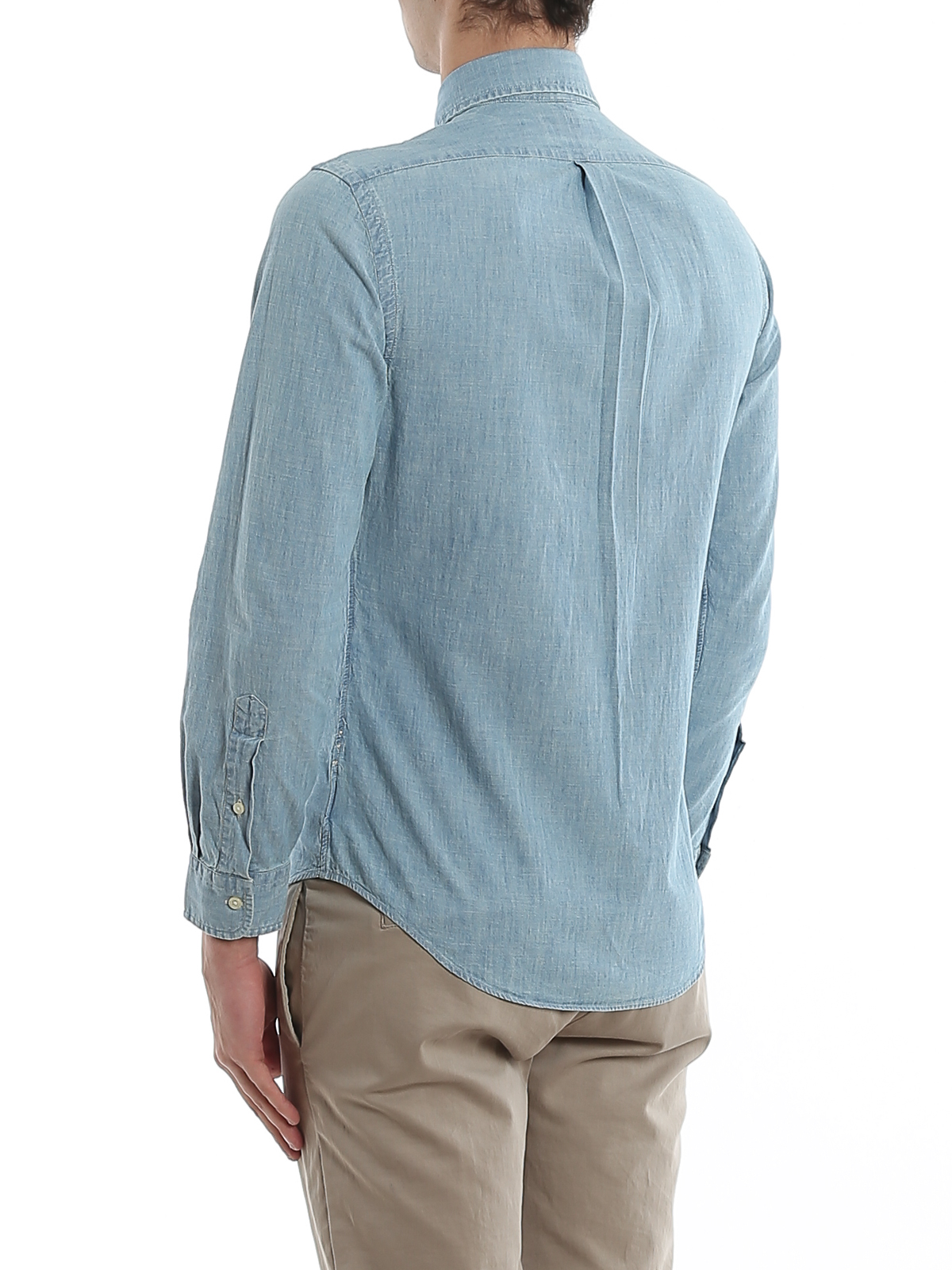 Blue Cotton Chambray Shirts