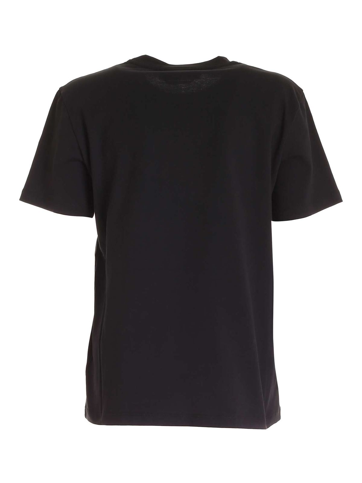 M.S.G.M. Logo print t-shirt in black - Black | 3041MDM10021729899