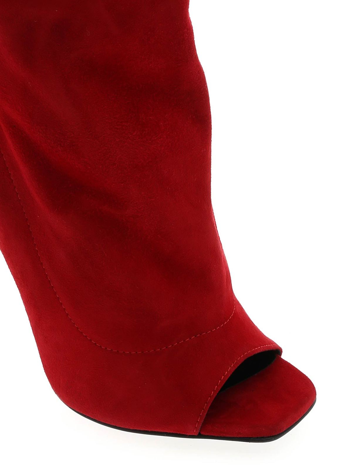 Marc Ellis Red open-toe boots - Red - Women | MA69ROSSO