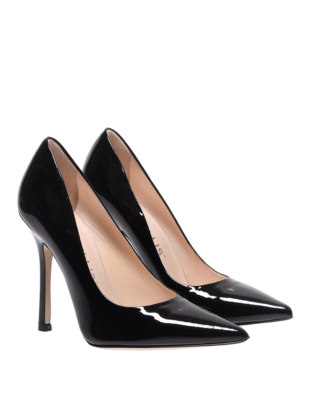 Marc Ellis Black Glass patent leather pumps - Black | MA5001NERO