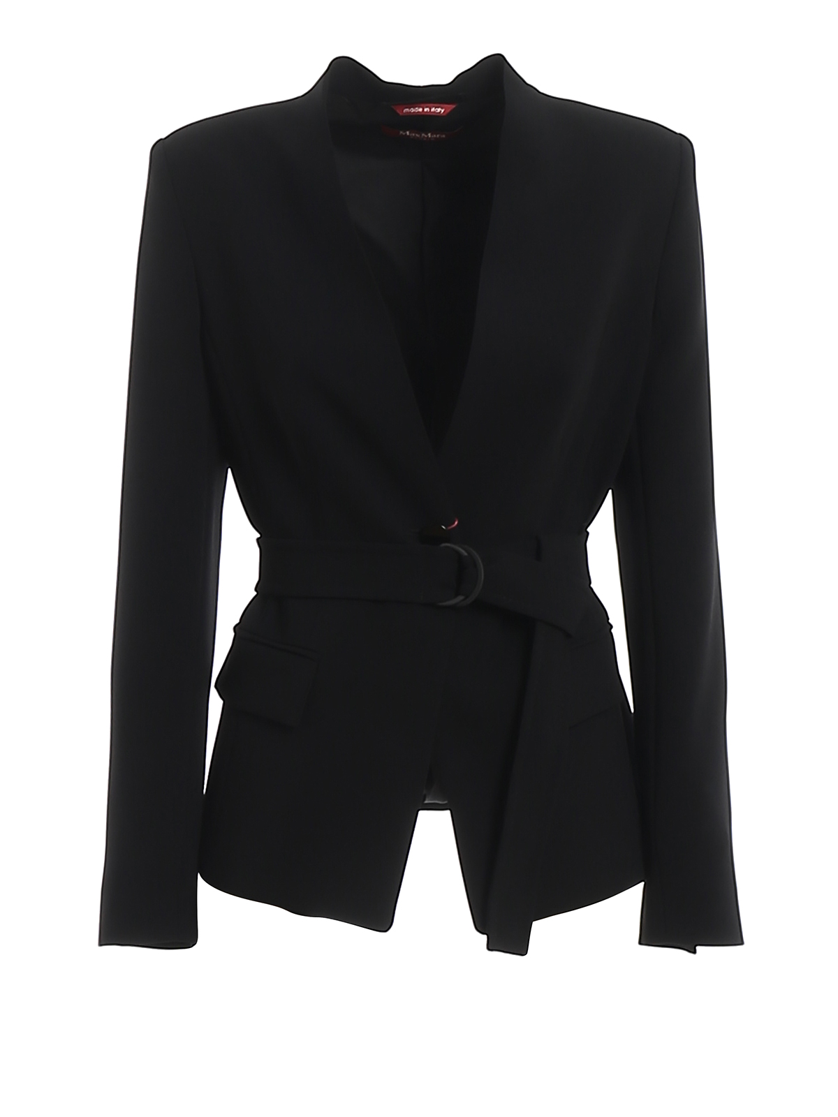 Max Mara Studio Urbania lapelless blazer - Black | 60410407000001