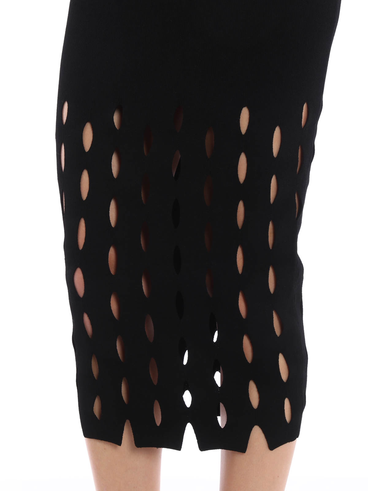 Maxi dresses Alexander Mcqueen - Stretch ribbed fabric dress ...